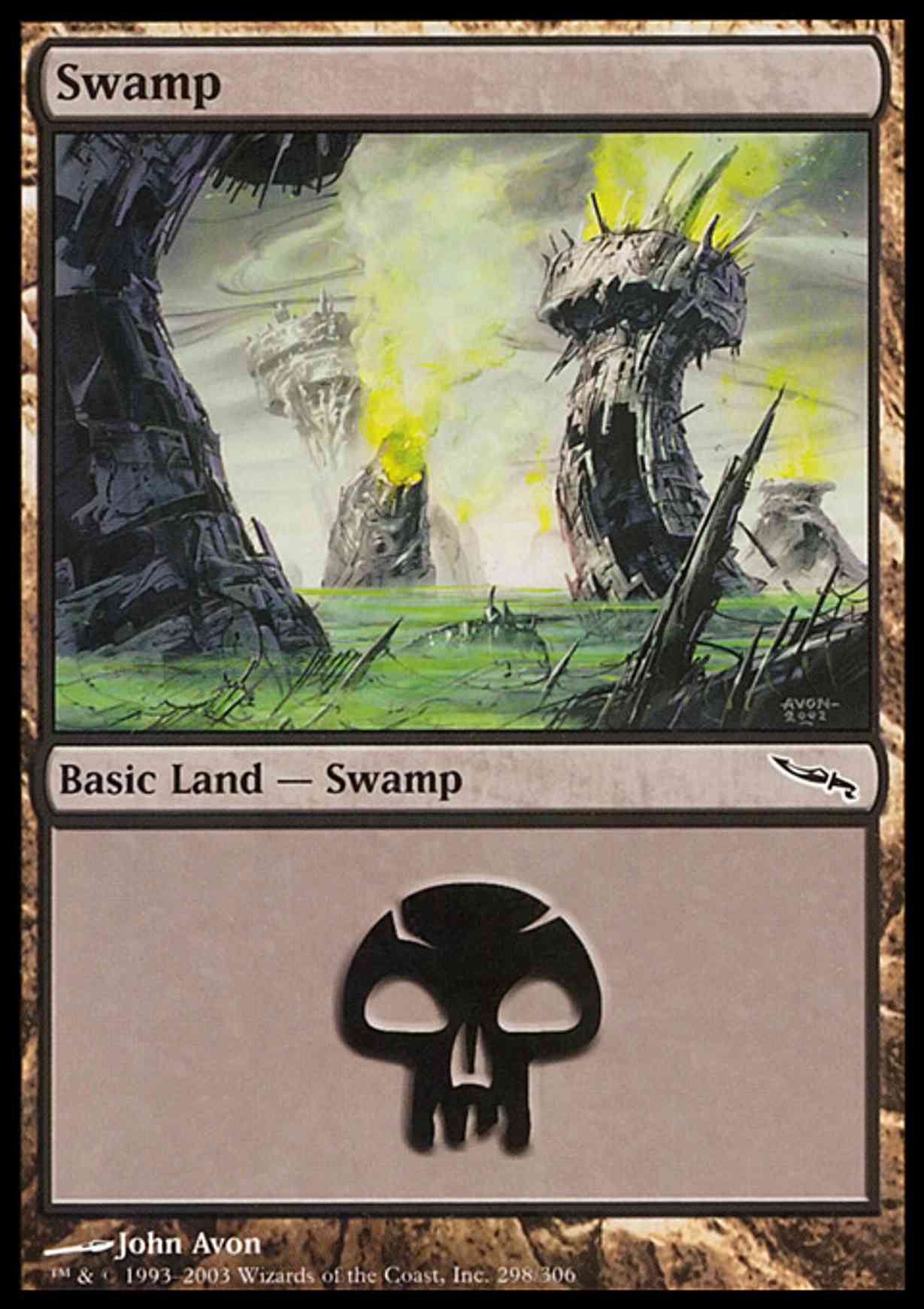 Swamp (298) Price from mtg Mirrodin