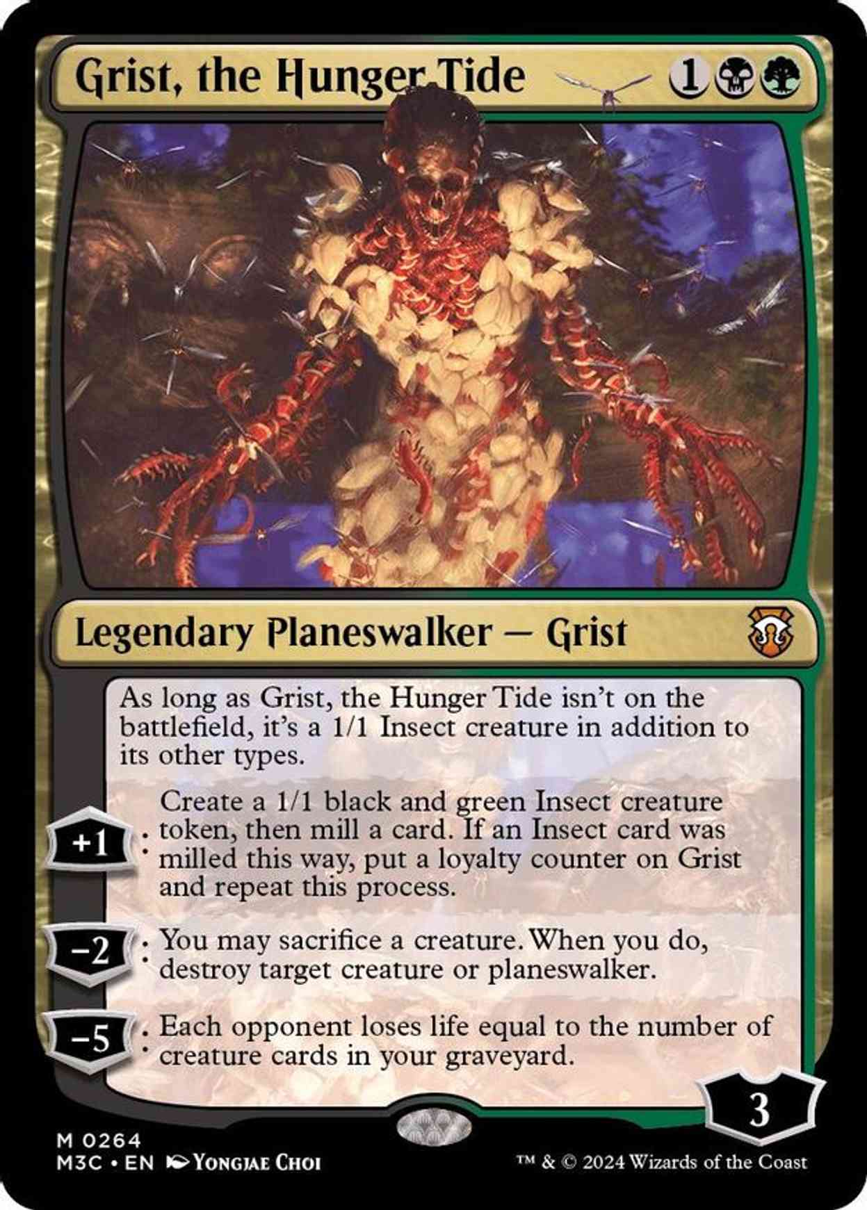 Grist, the Hunger Tide (Ripple Foil) Price from mtg Modern Horizons 3 ...