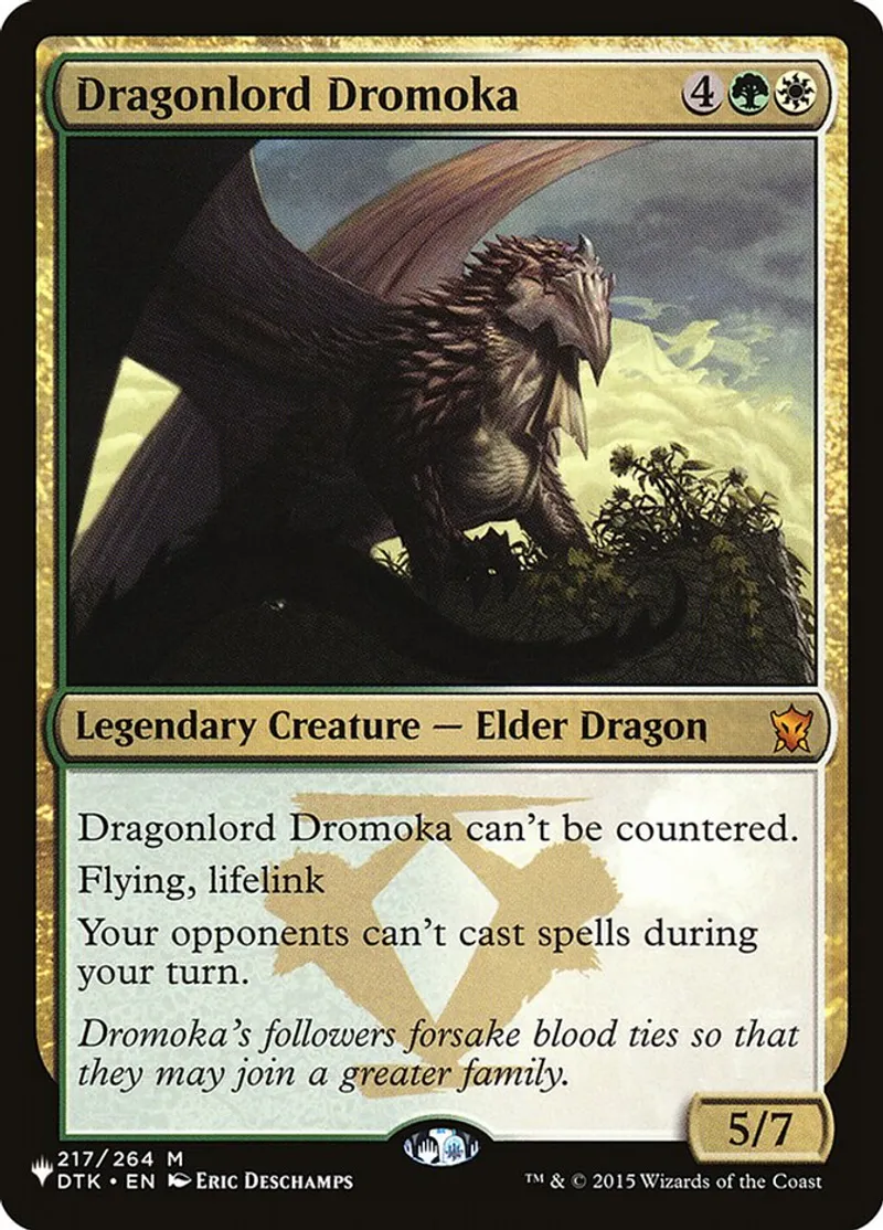 Dragonlord Dromoka Price From The List PLIST