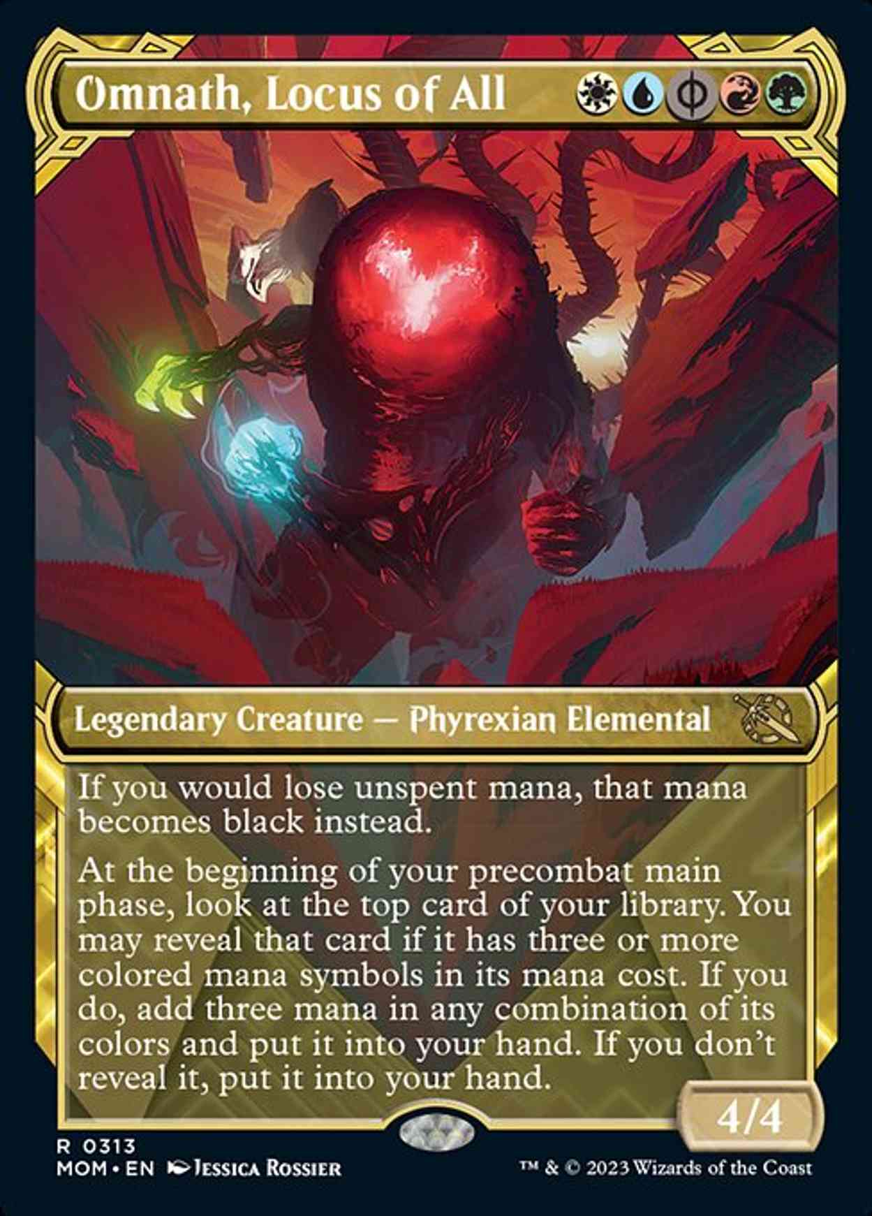 Omnath, Locus of All (Showcase) Price from mtg March of the Machine