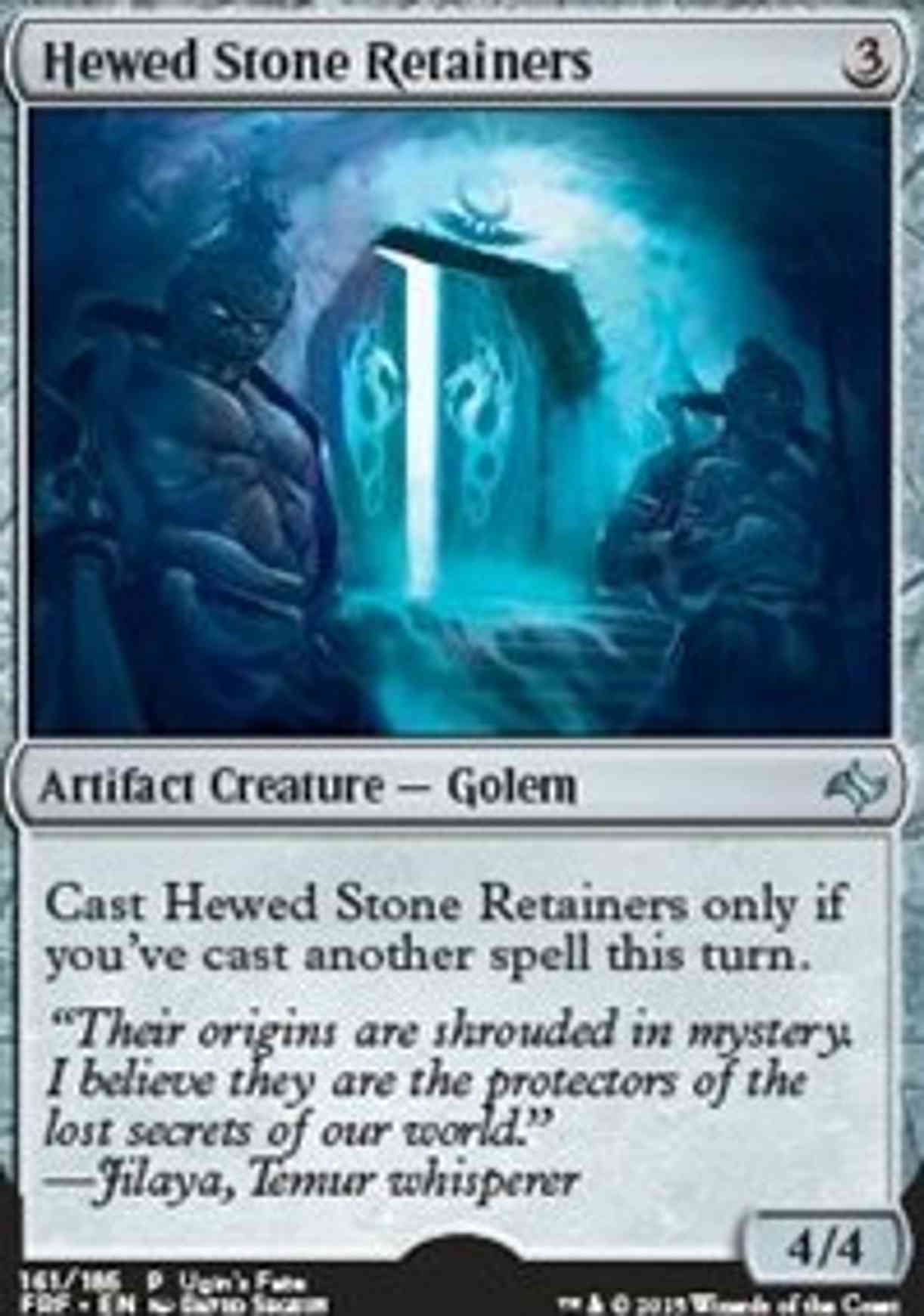 Hewed Stone Retainers Price from mtg Ugin's Fate