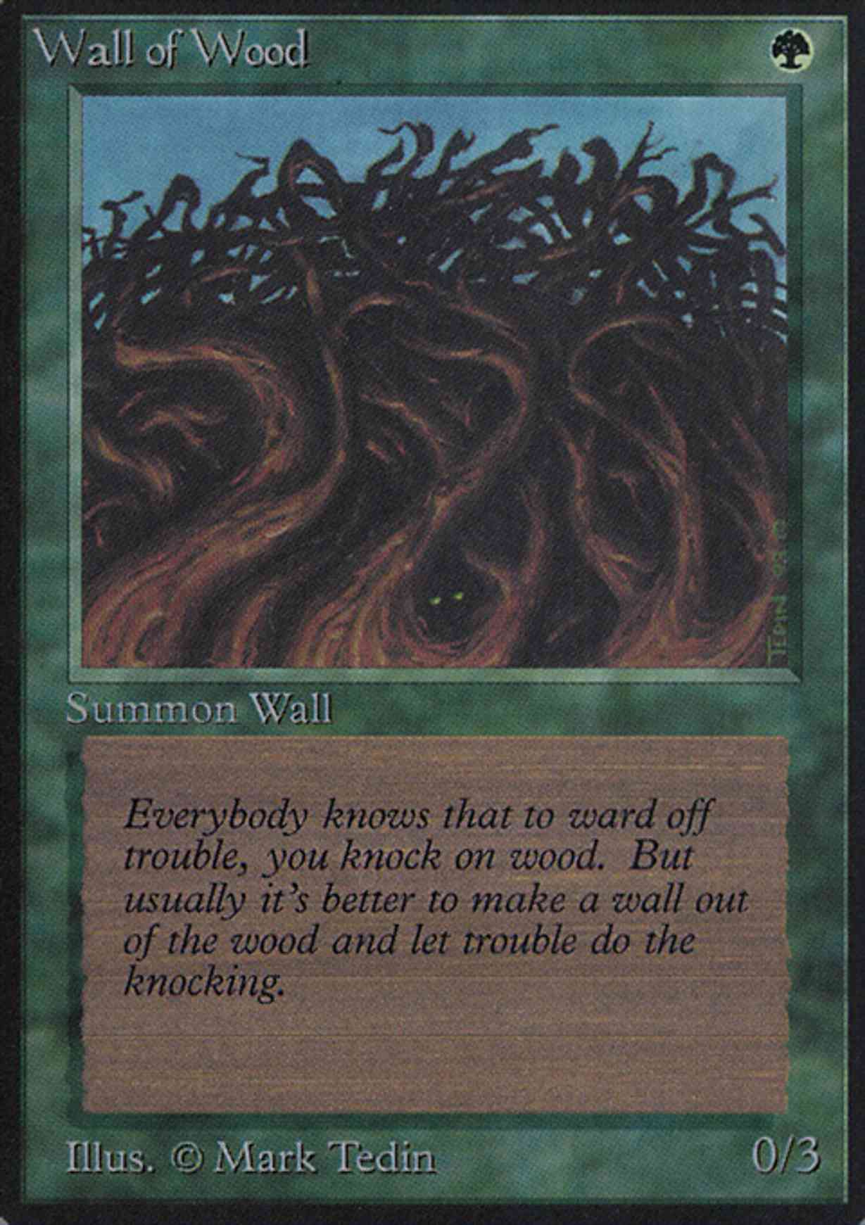 Wall of Wood Price from mtg Limited Edition Alpha