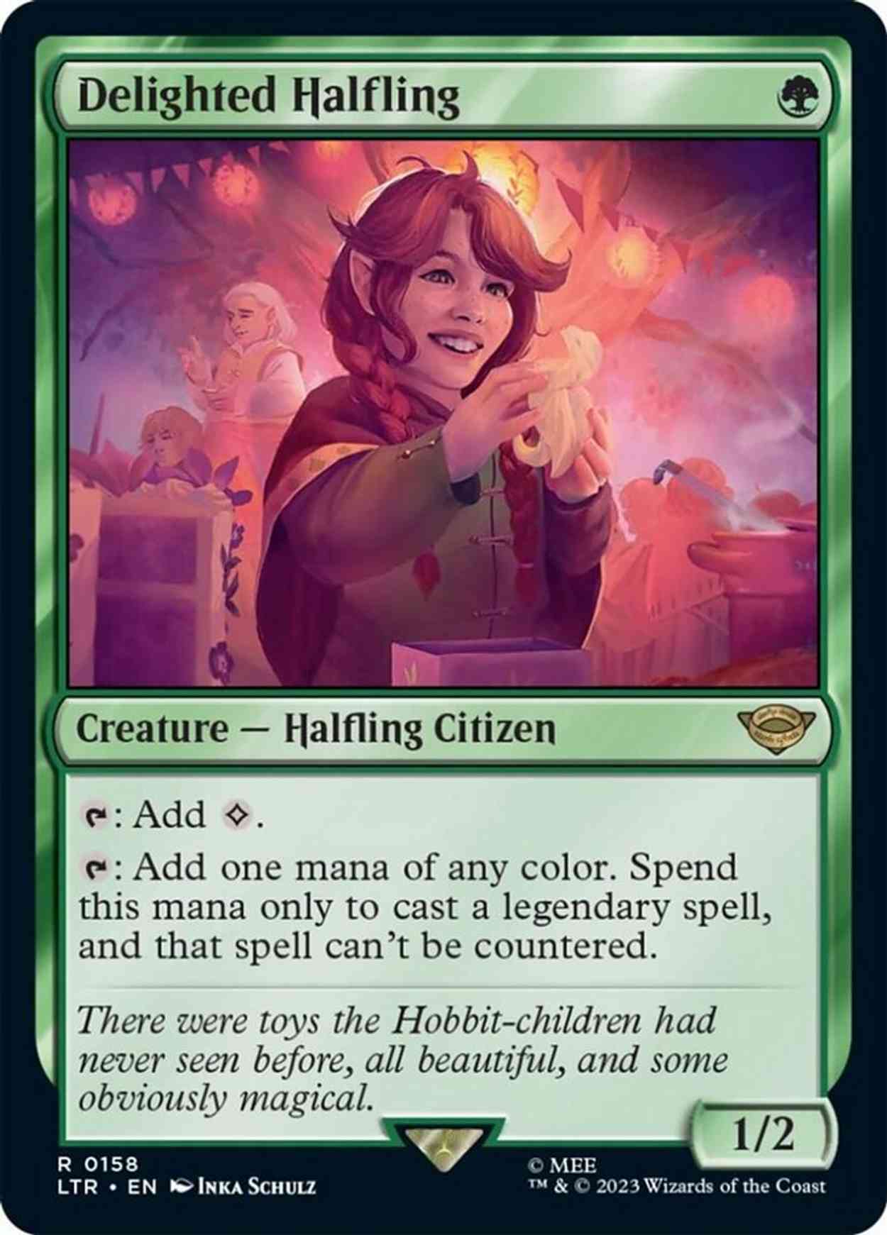 Delighted Halfling Price from mtg The Lord of the Rings: Tales of Middle-earth