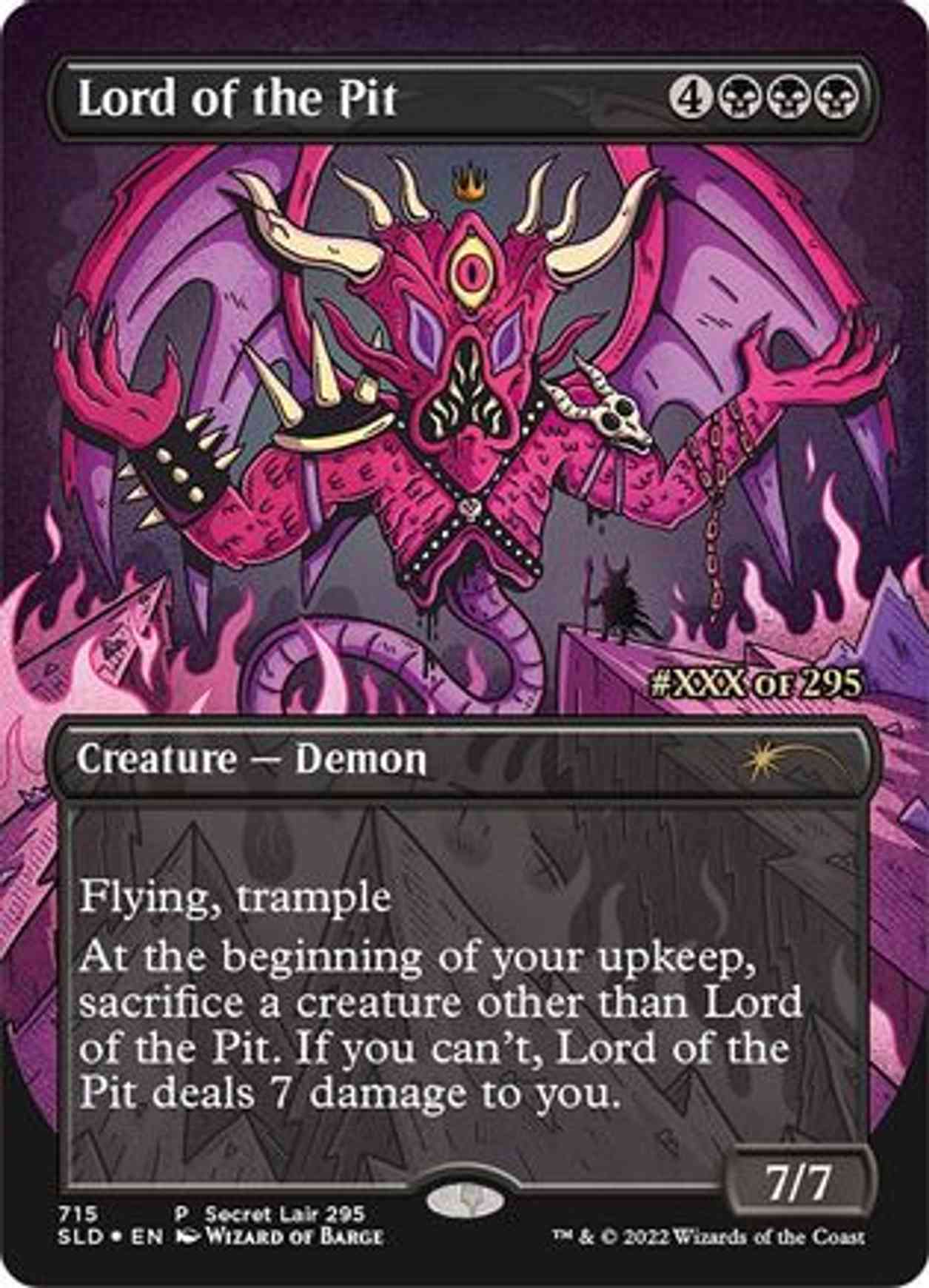 Lord of the Pit (Serial Numbered) Price from mtg Secret Lair Drop Series