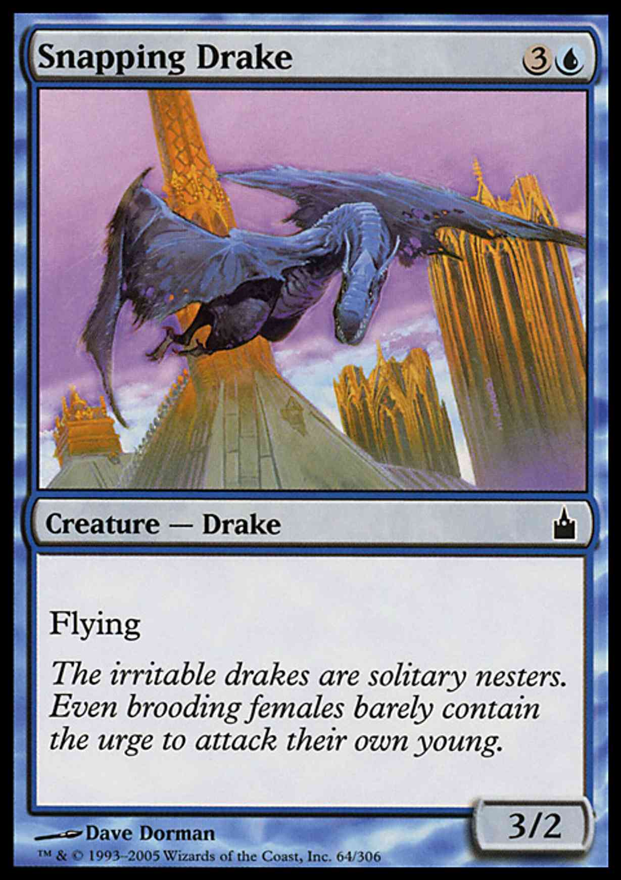 Snapping Drake Price from mtg Ravnica: City of Guilds