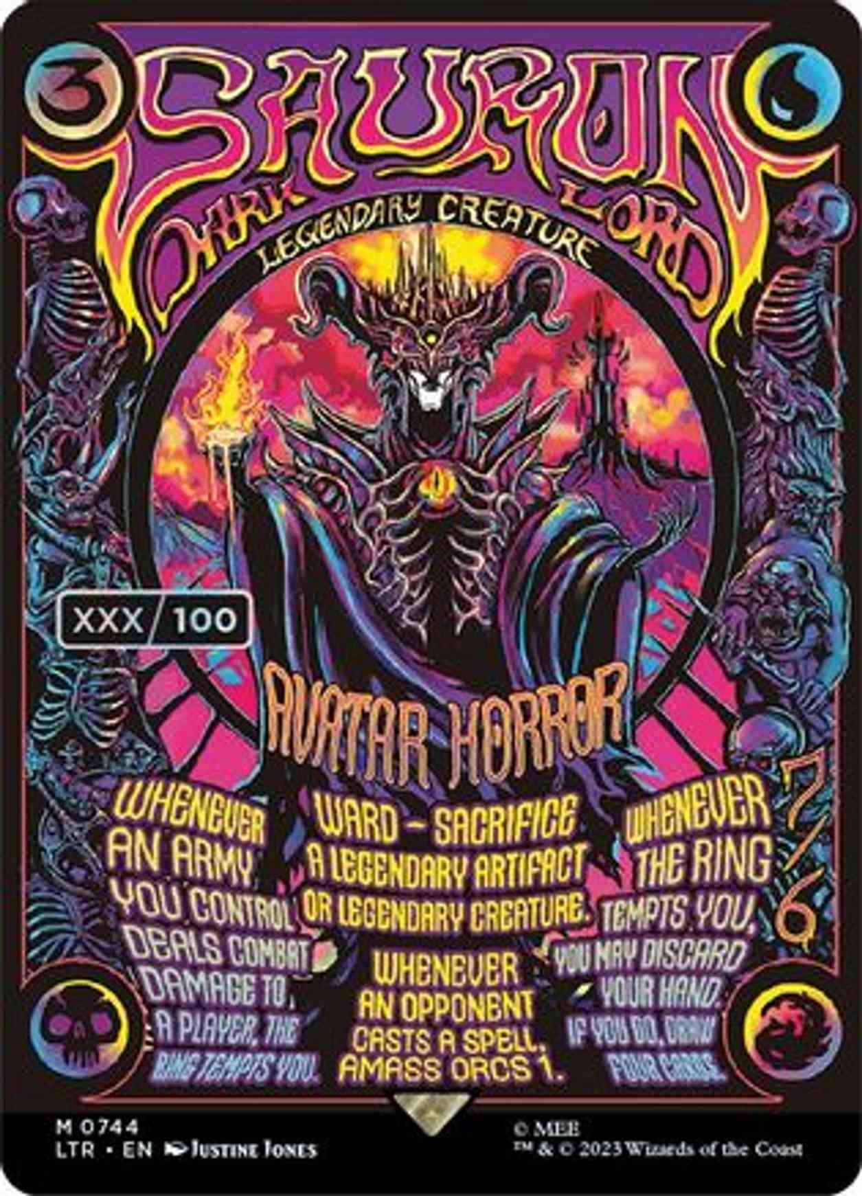 Sauron, the Dark Lord (Borderless Poster) (Serial Numbered) Price from ...