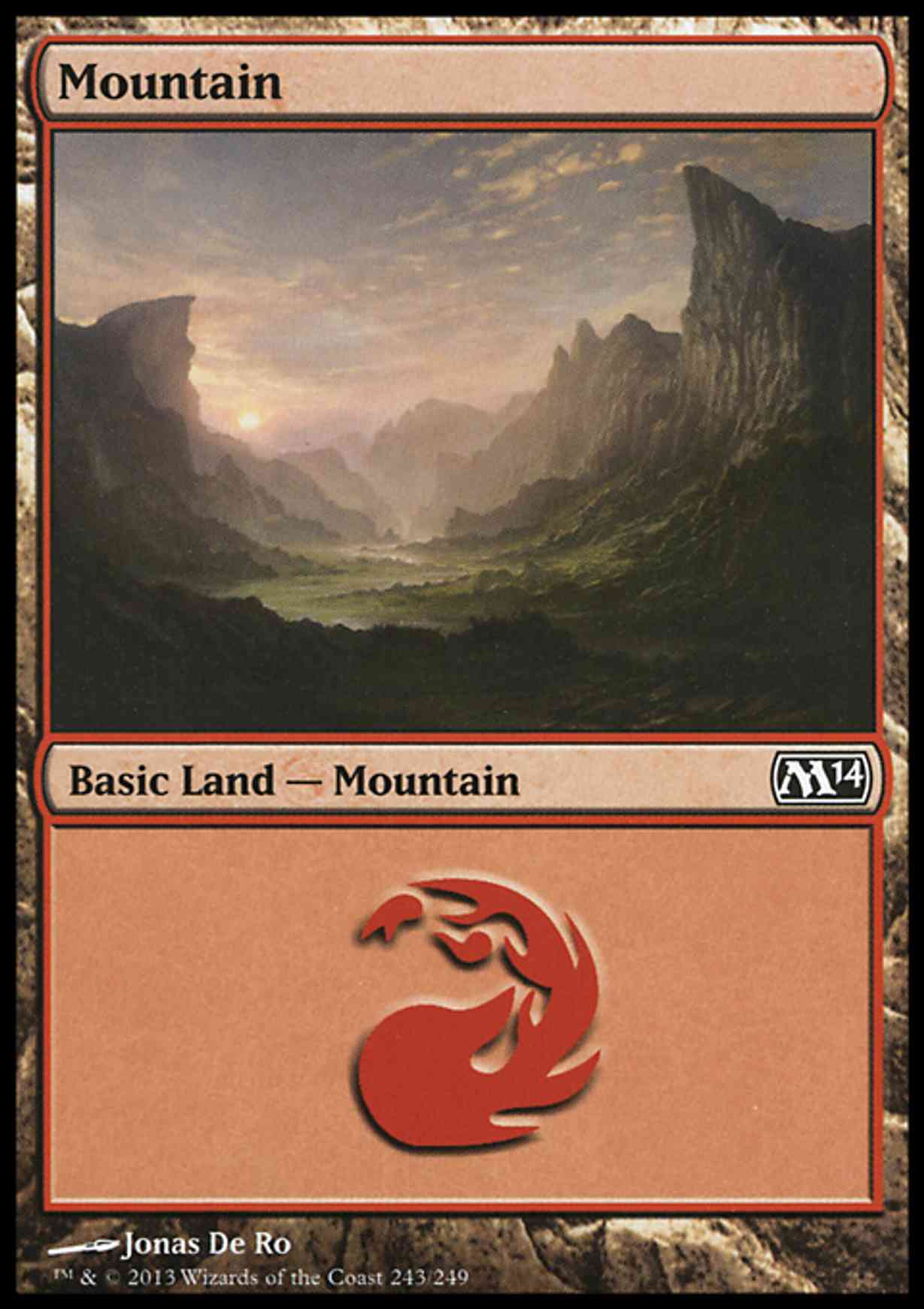 Mountain (243) Price from mtg Magic 2014 Core Set