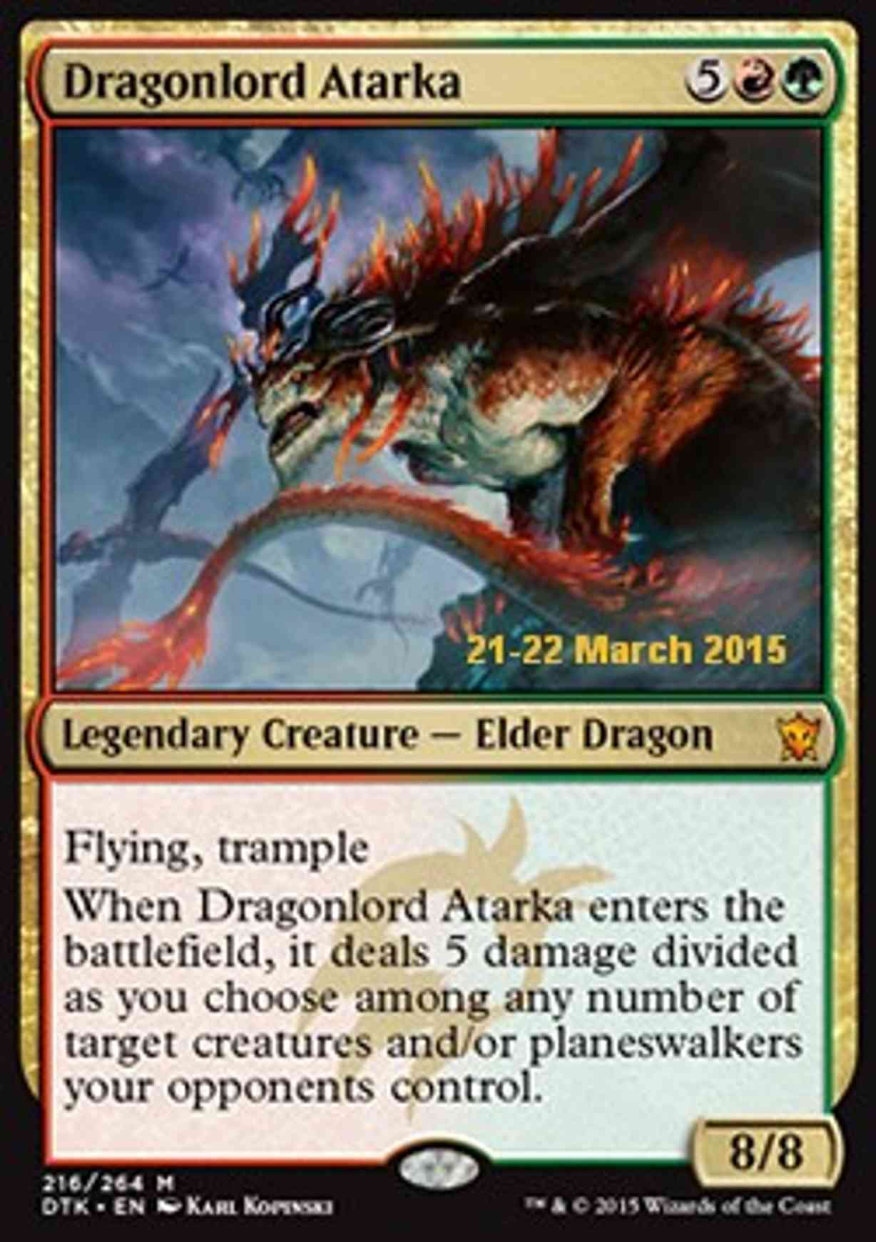 Dragonlord Atarka Price from mtg Prerelease Cards