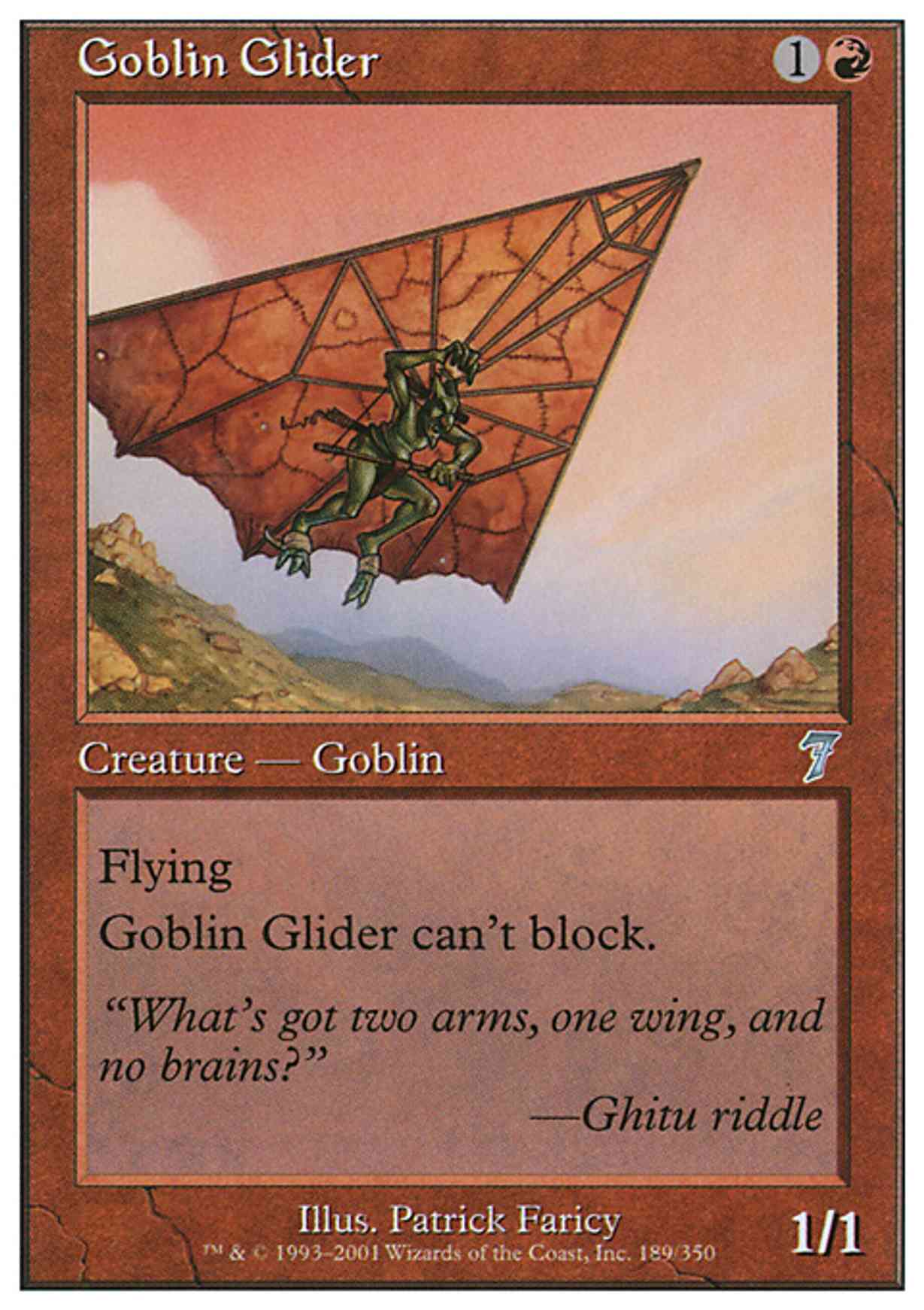 Goblin Glider Price from mtg Seventh Edition
