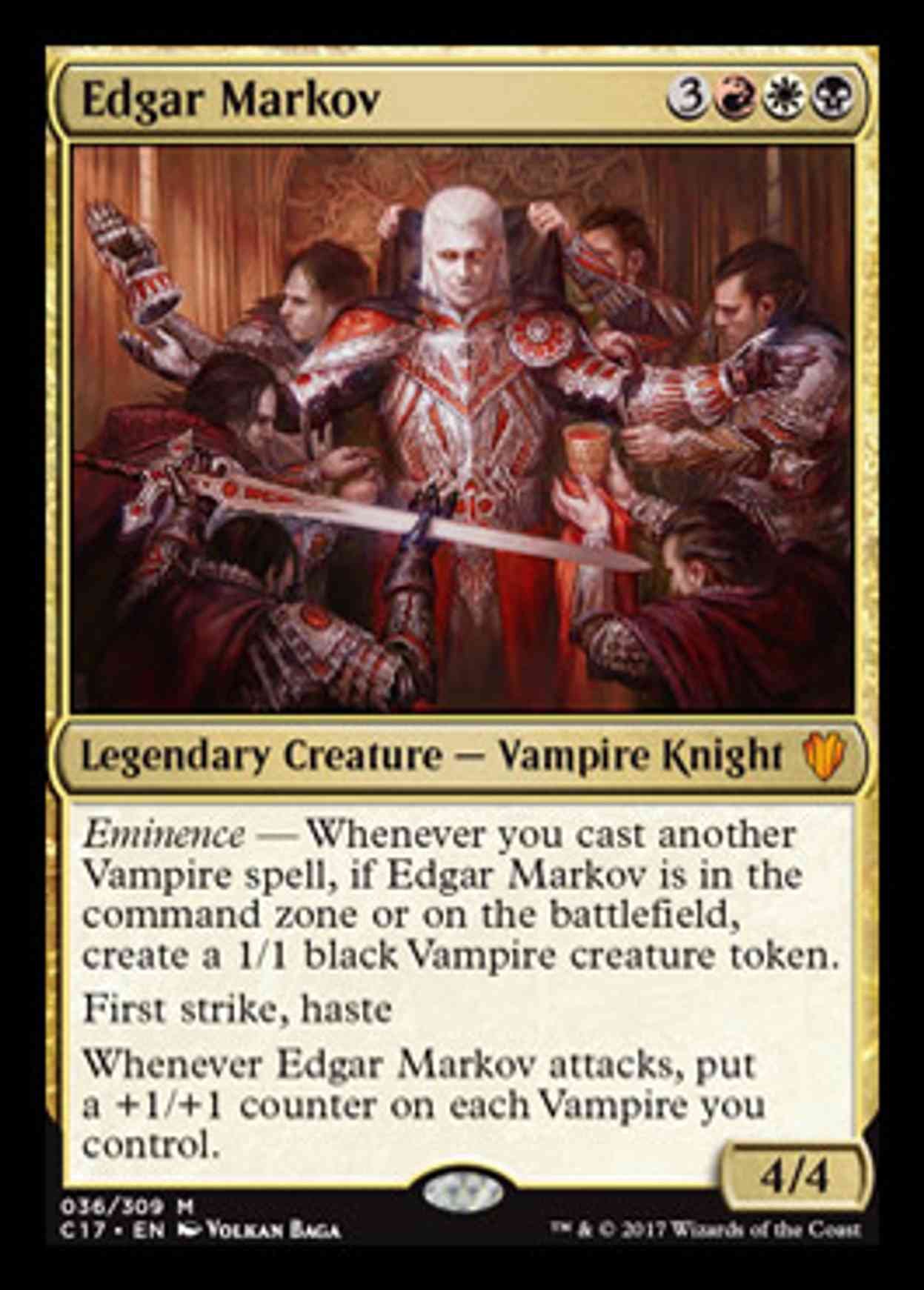 Edgar Markov Price from mtg Commander 2017