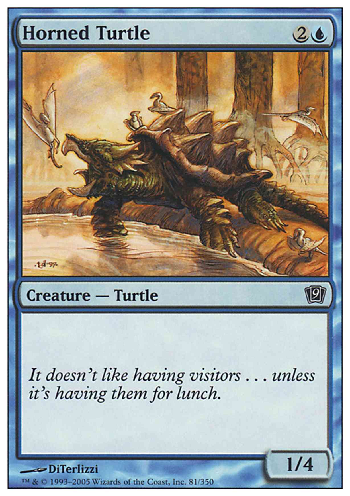 Horned Turtle Price from mtg Ninth Edition