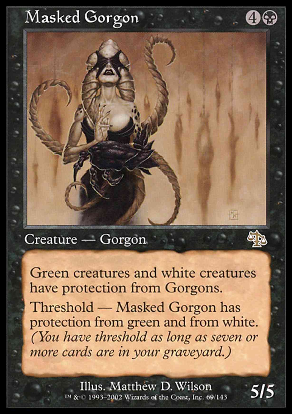 Masked Gorgon Price from mtg Judgment