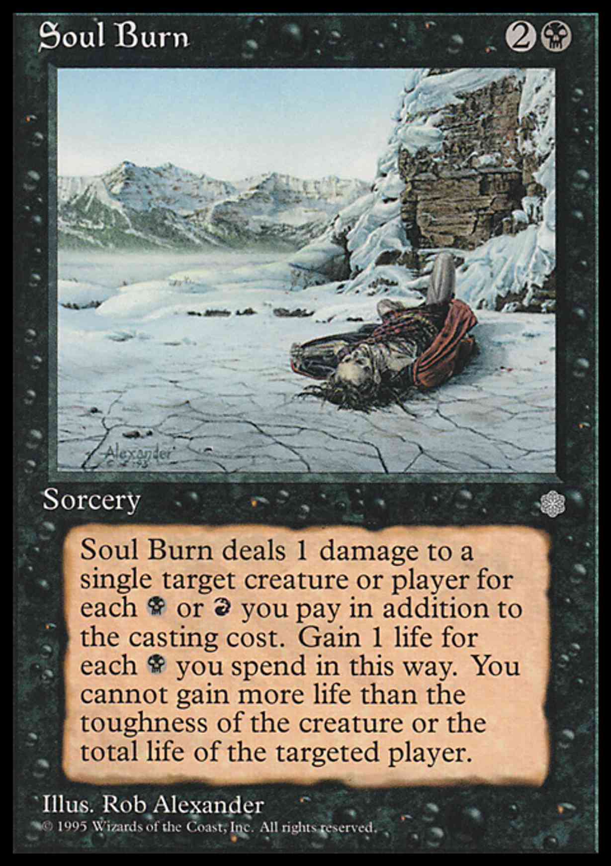 Soul Burn Price from mtg Ice Age