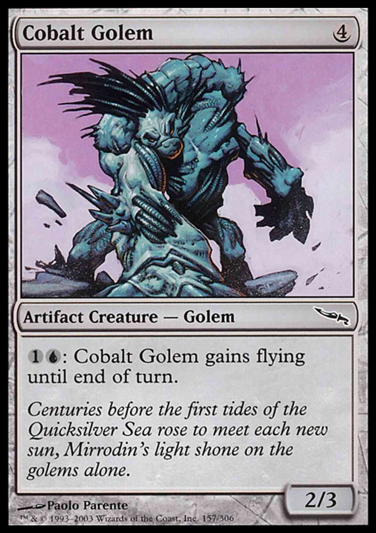 Cobalt Golem Price from mtg Mirrodin