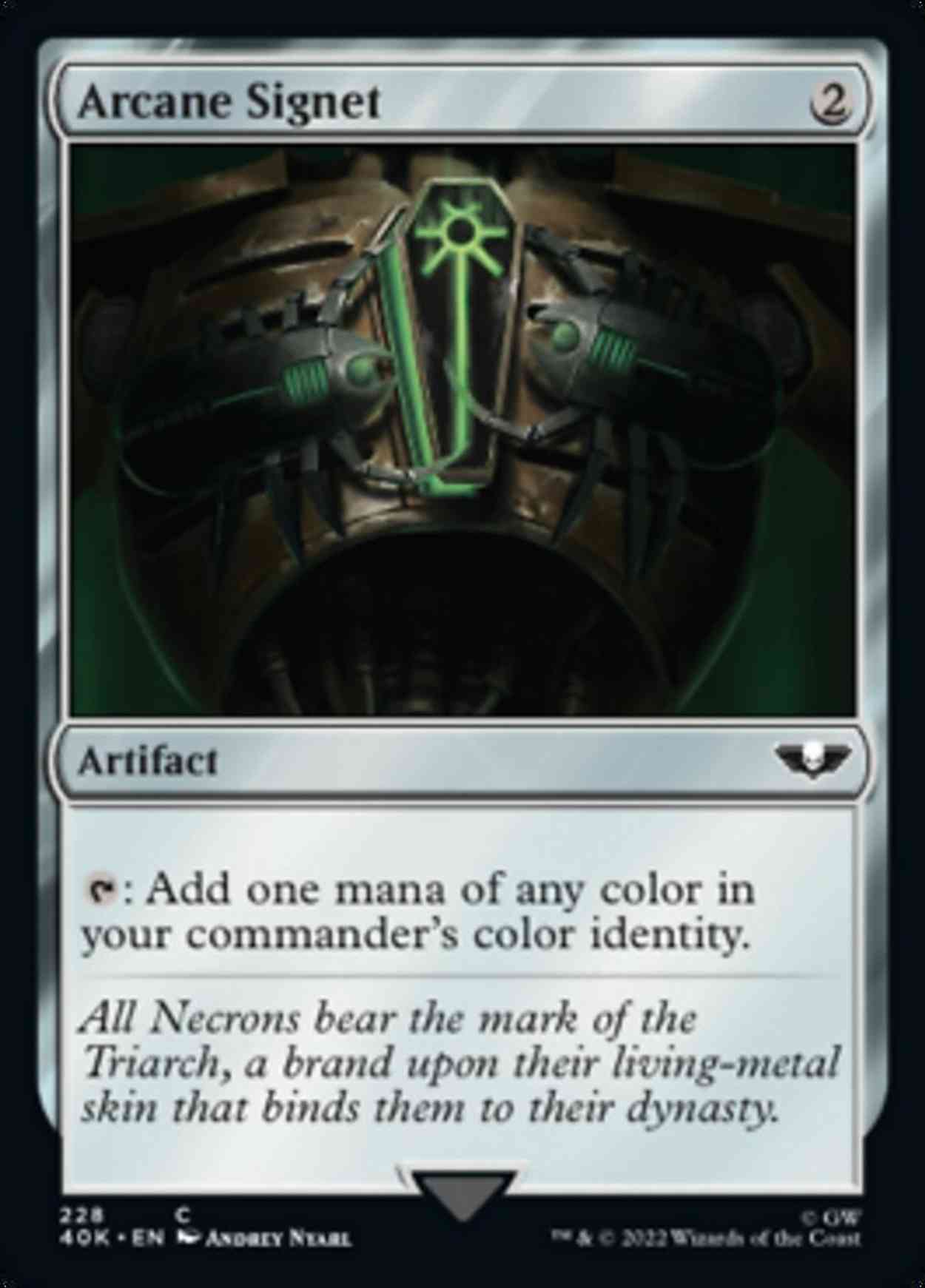 Arcane Signet (228) Price from mtg Warhammer 40,000