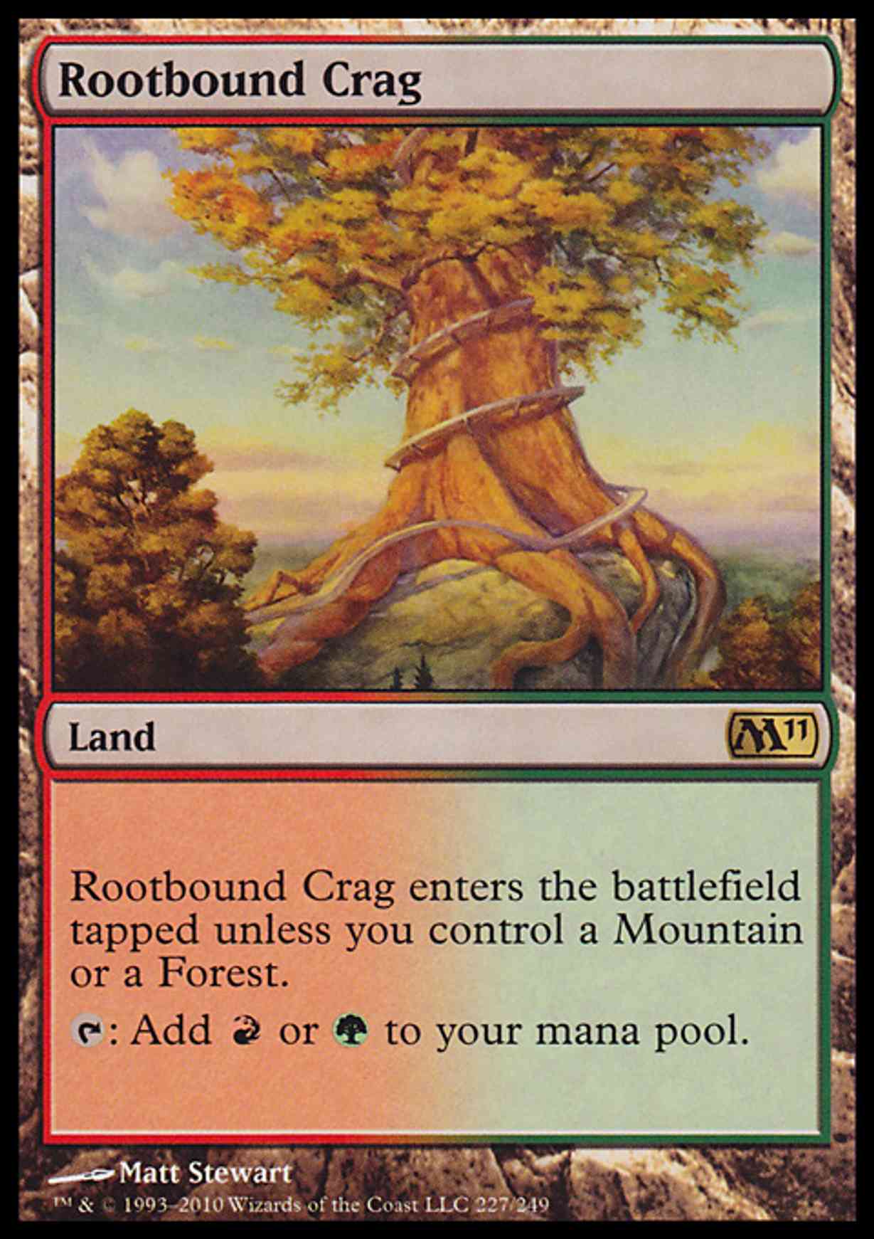 Rootbound Crag Price from mtg Magic 2011