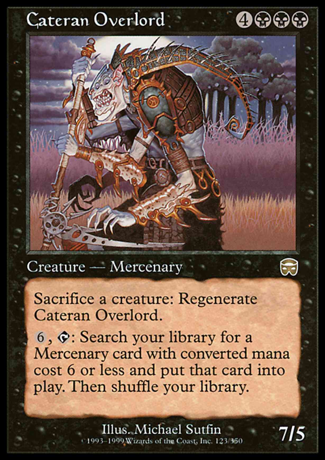 Cateran Overlord Price from mtg Mercadian Masques