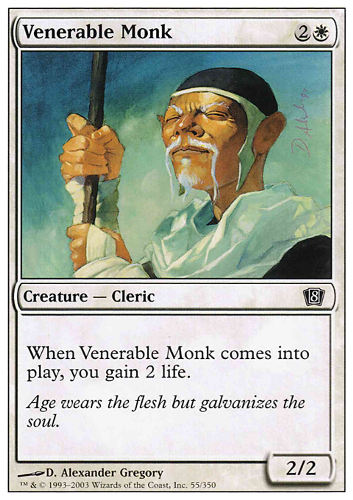 Venerable Monk Price from mtg Eighth Edition