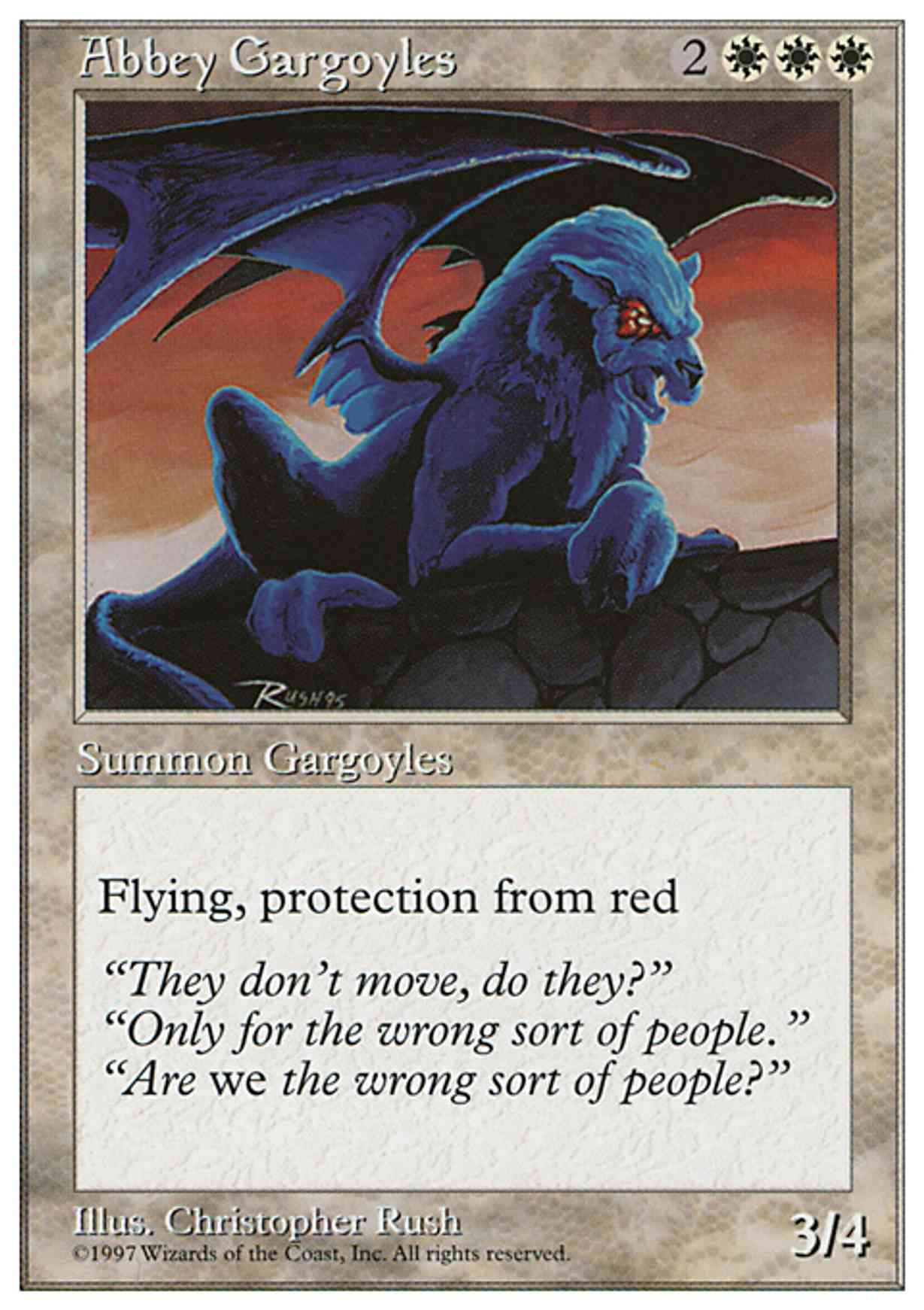 Abbey Gargoyles Price from mtg Fifth Edition