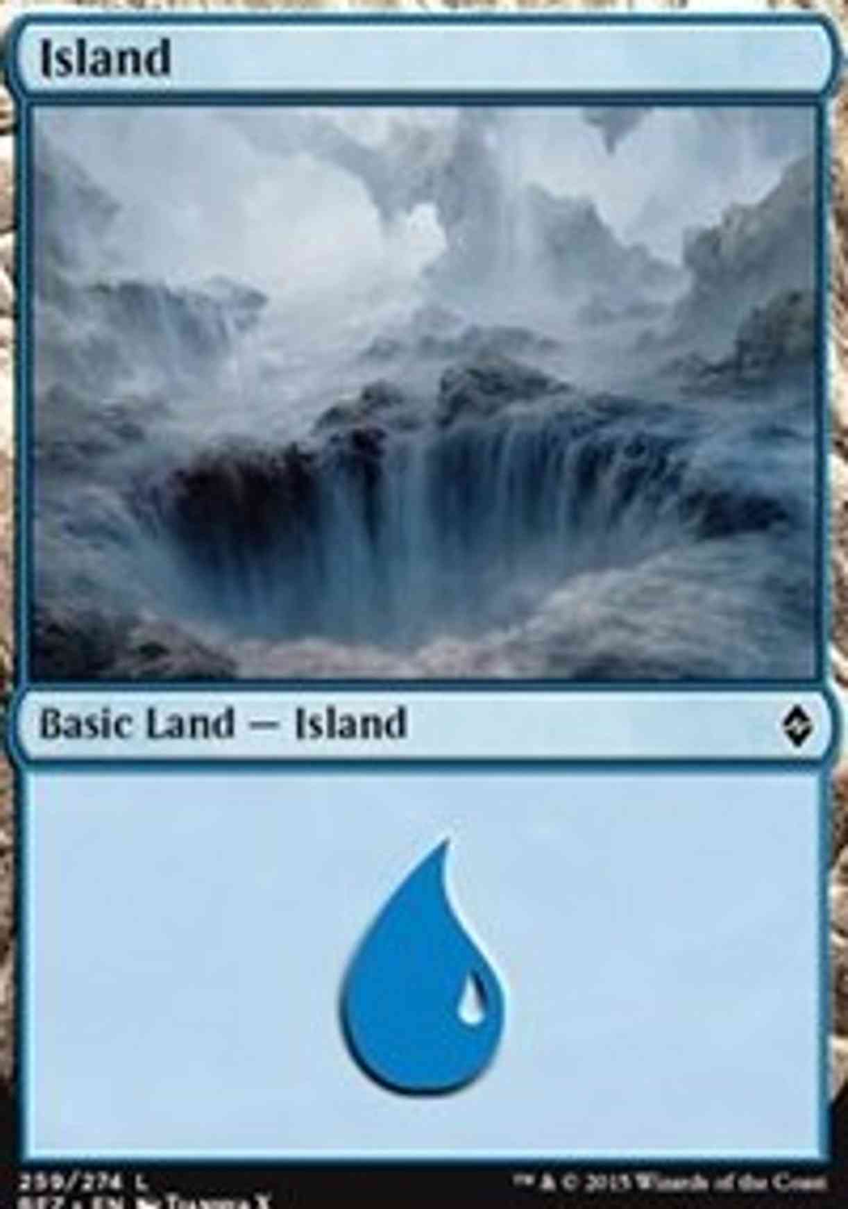 Island (259) Price from mtg Battle for Zendikar