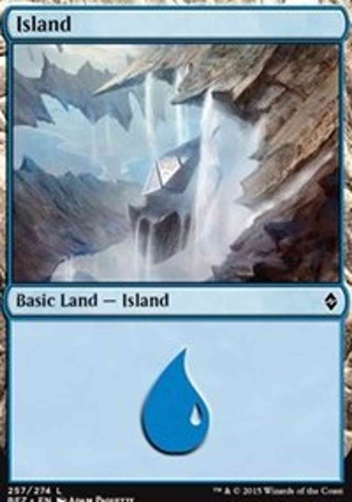 Island (257) Price from mtg Battle for Zendikar