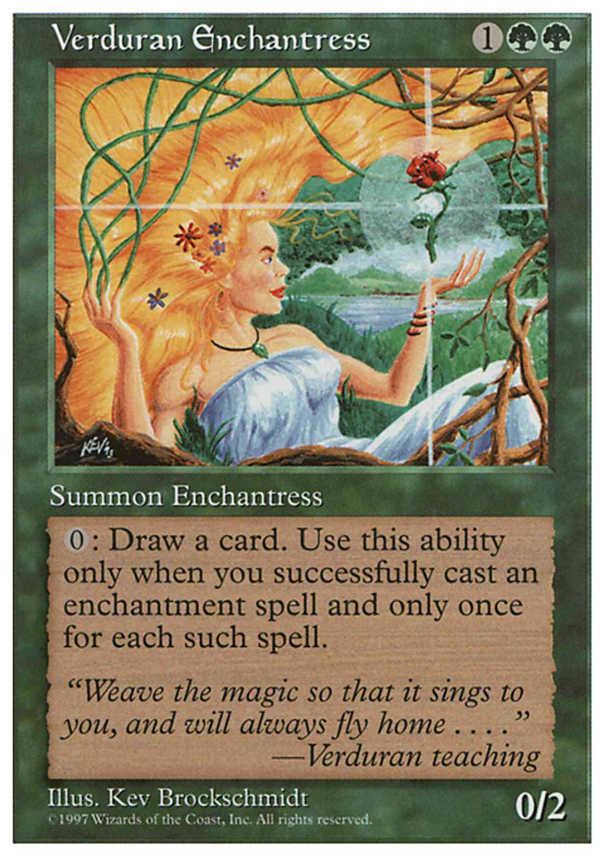 Verduran Enchantress Price from mtg Fifth Edition