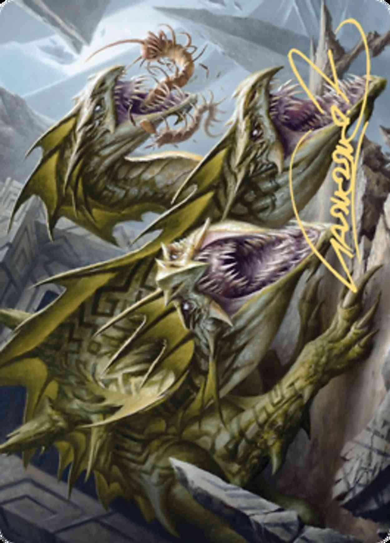 Grakmaw, Skyclave Ravager Art Card (Gold-Stamped Signature) Price from ...