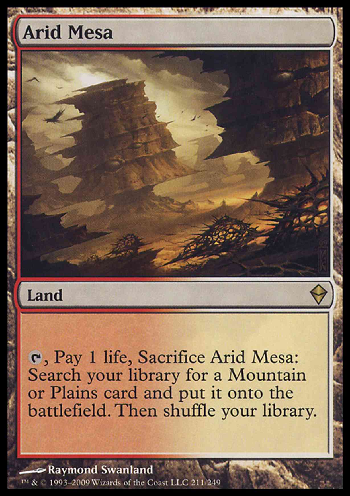 Arid Mesa Price from mtg Zendikar