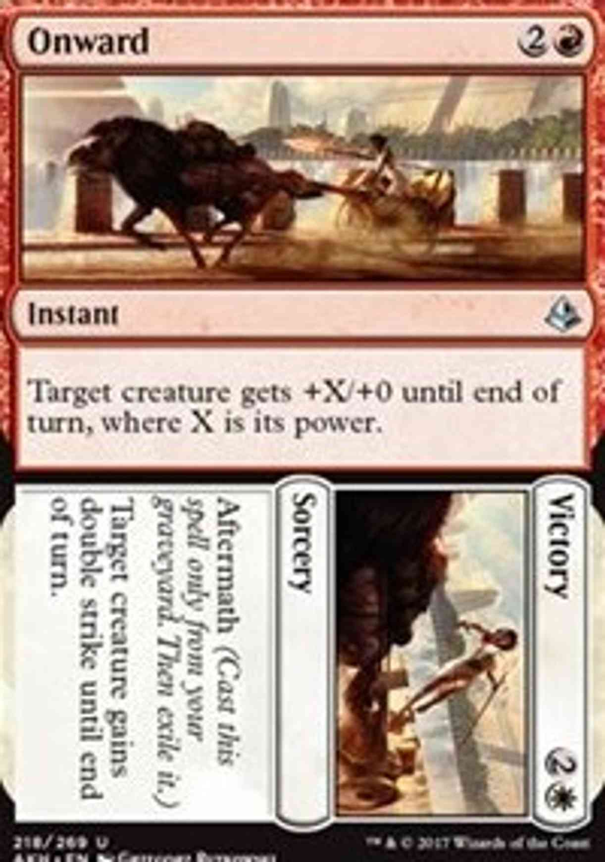 Onward // Victory Price from mtg Amonkhet