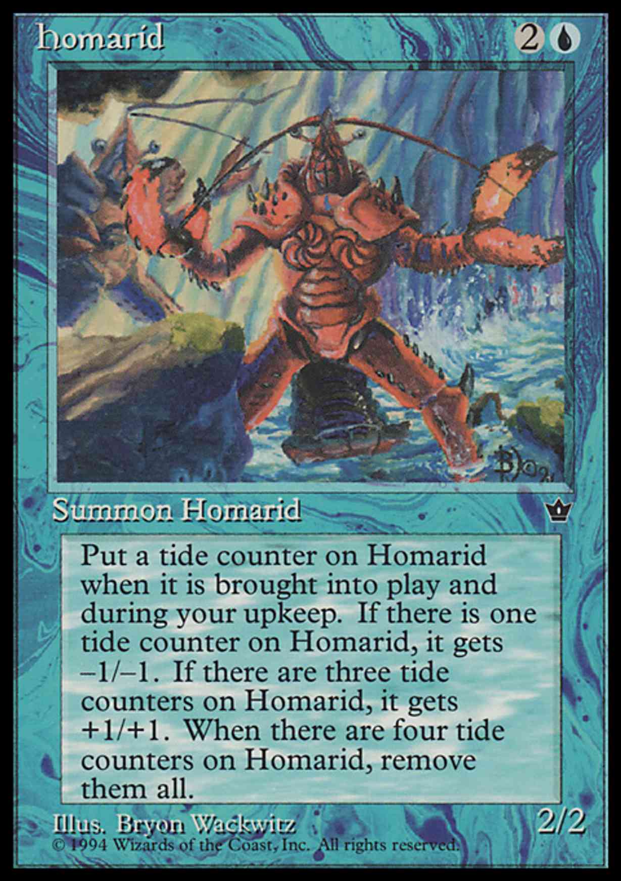 Homarid (Wackwitz) Price from mtg Fallen Empires
