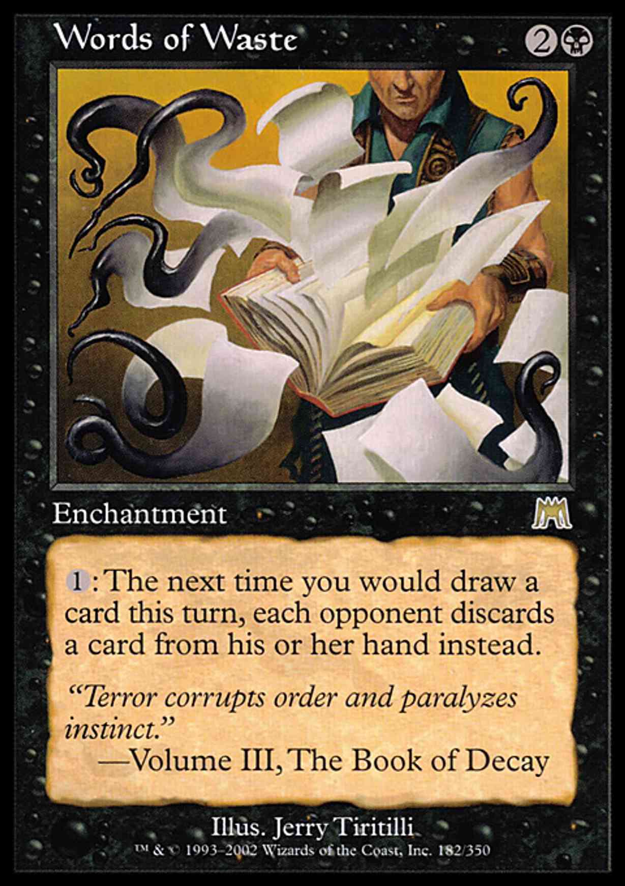 Words of Waste Price from mtg Onslaught