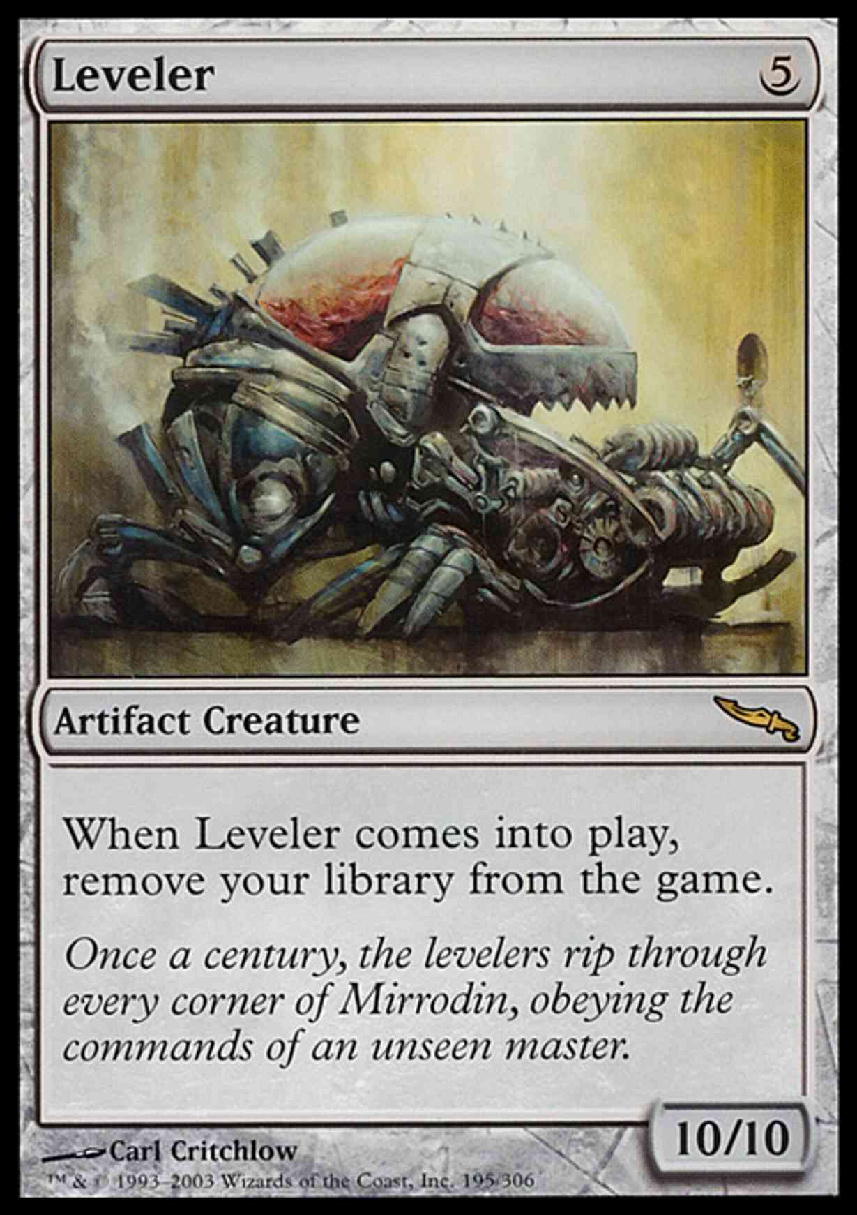 Leveler Price from mtg Mirrodin