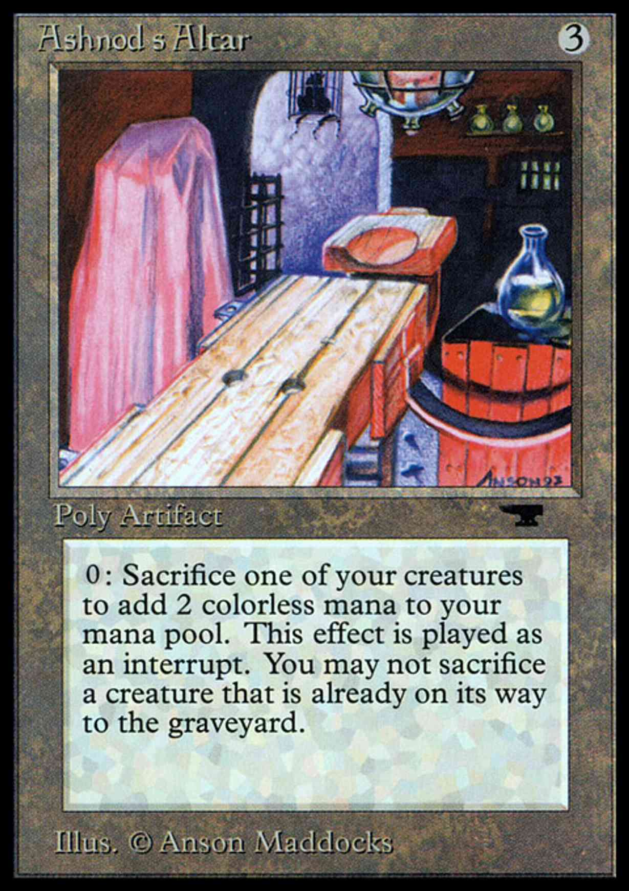 Ashnod's Altar Price from mtg Antiquities