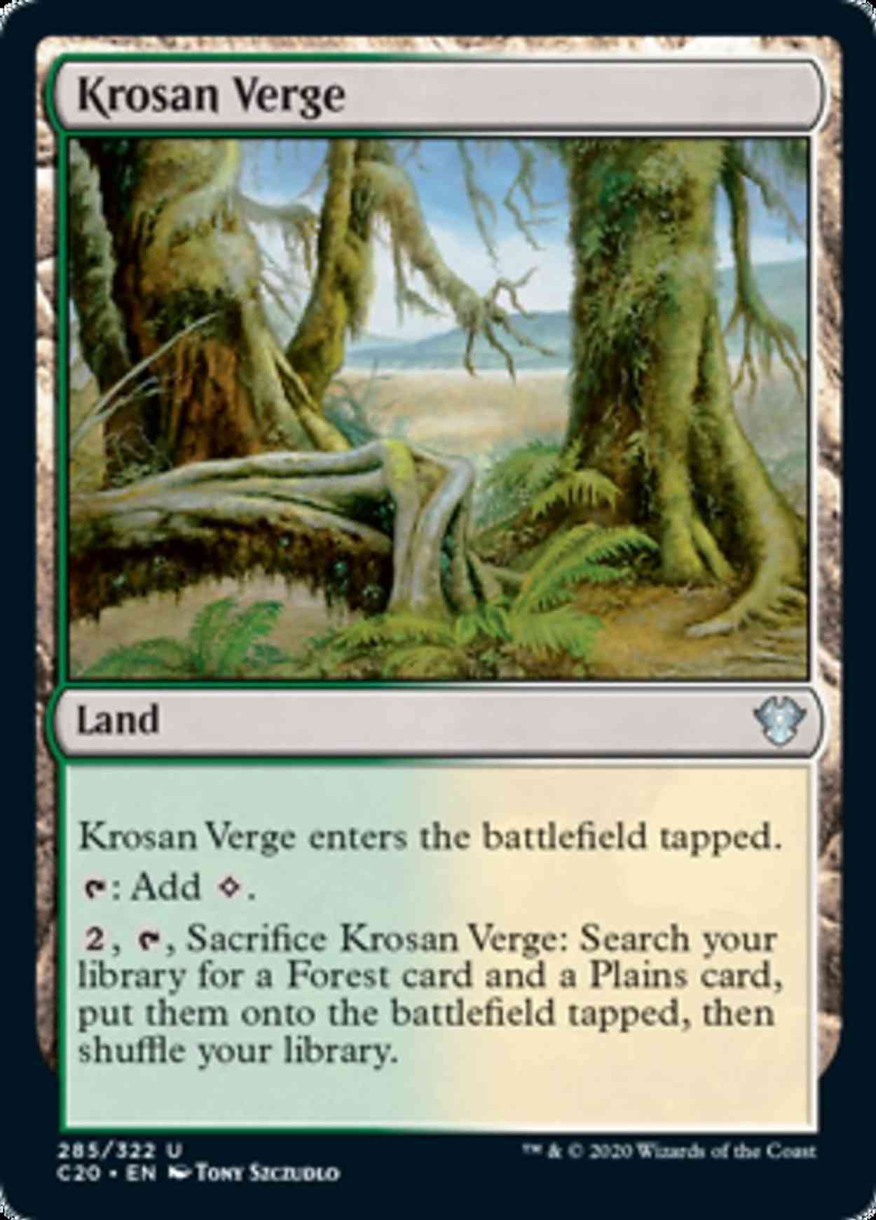 Krosan Verge Price from mtg Commander 2020