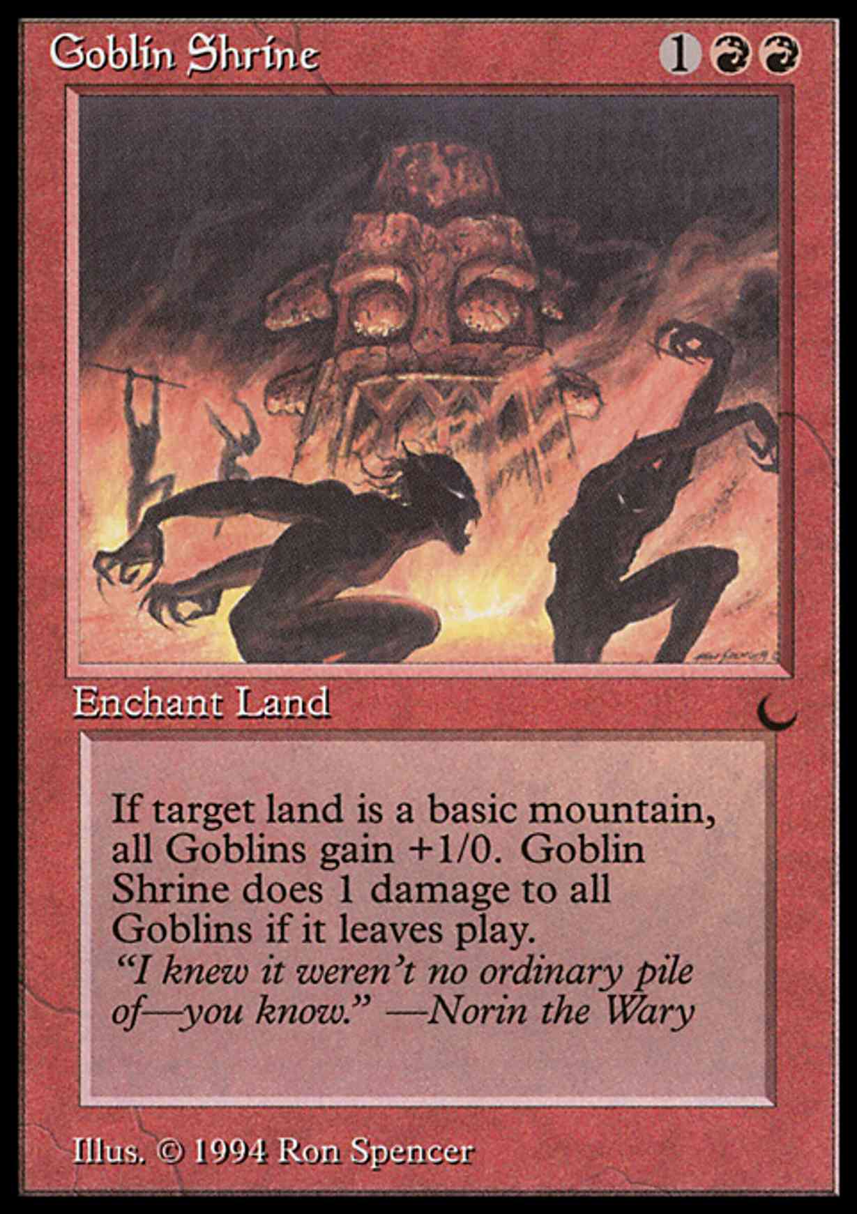 Goblin Shrine Price from mtg The Dark