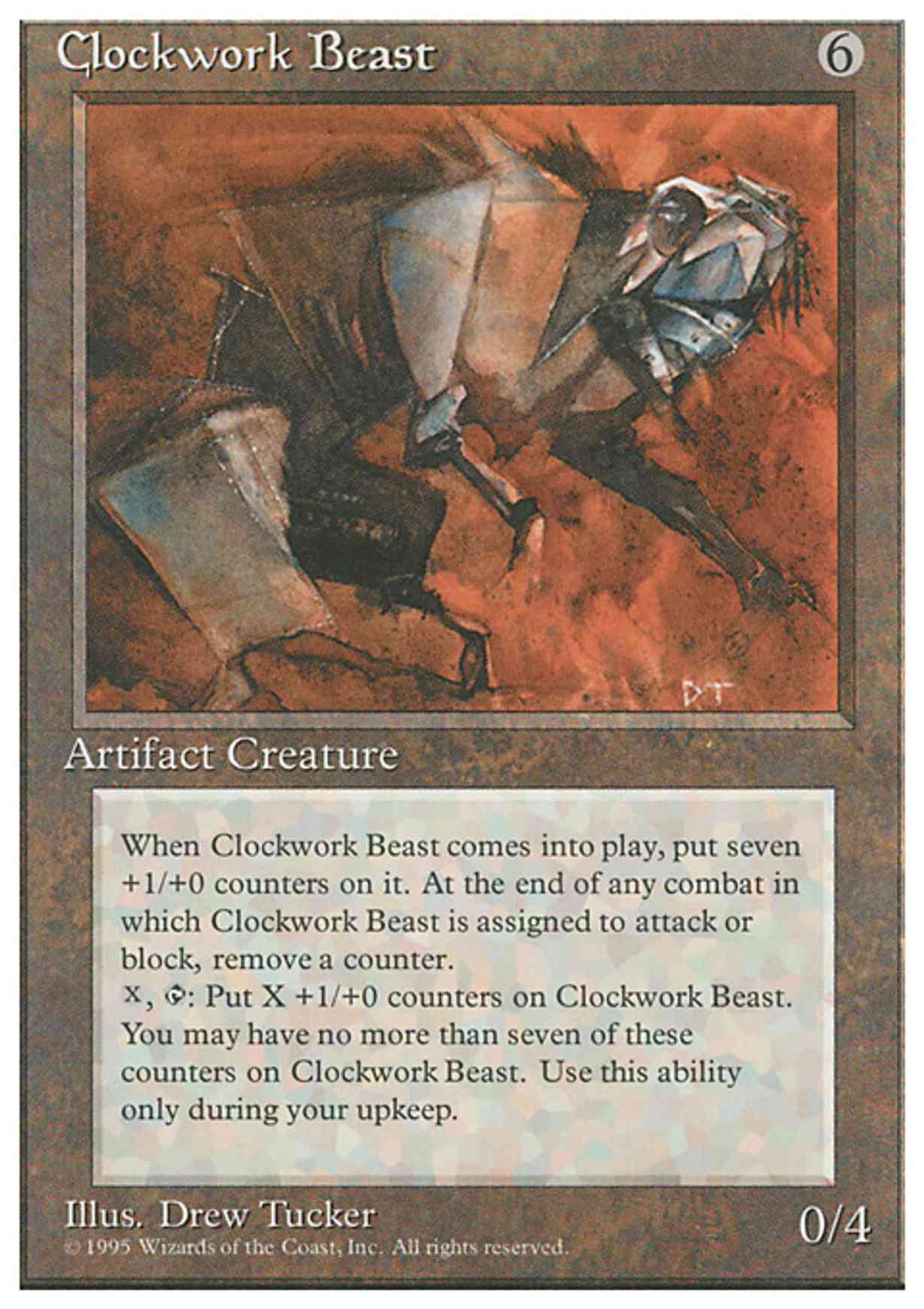 Clockwork Beast Price from mtg Fourth Edition