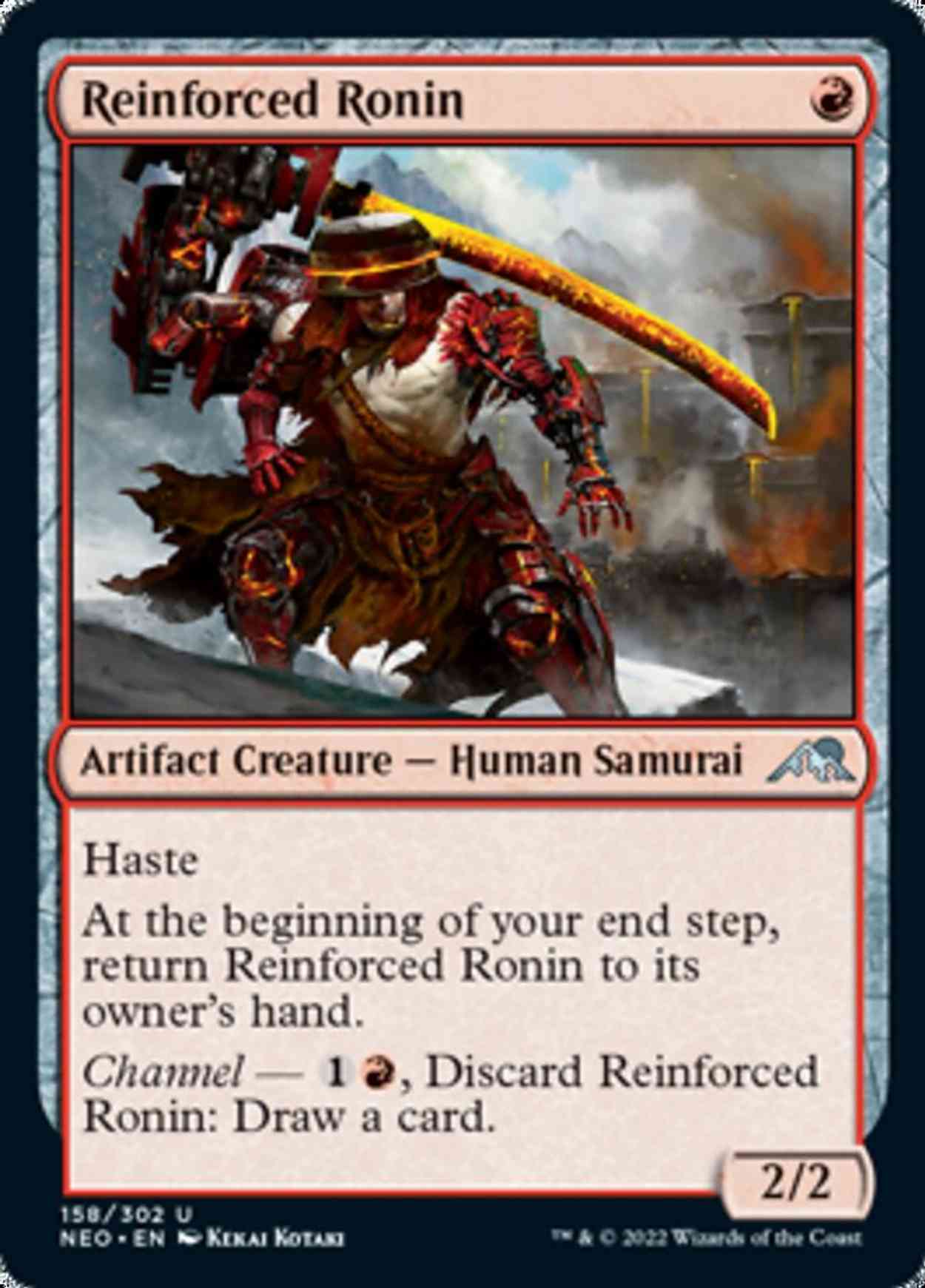 Reinforced Ronin Price from mtg Kamigawa: Neon Dynasty