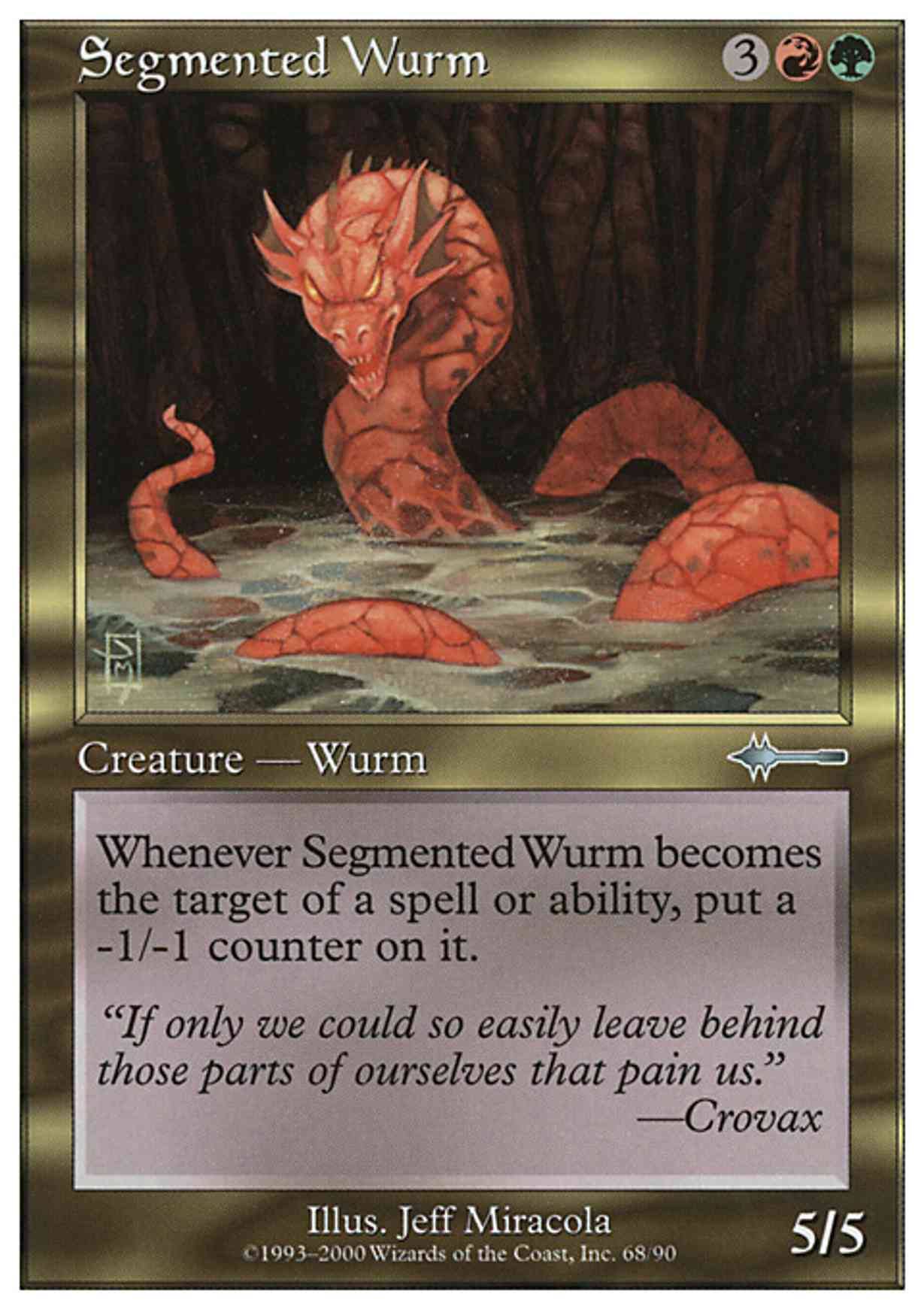 Segmented Wurm Price from mtg Beatdown Box Set