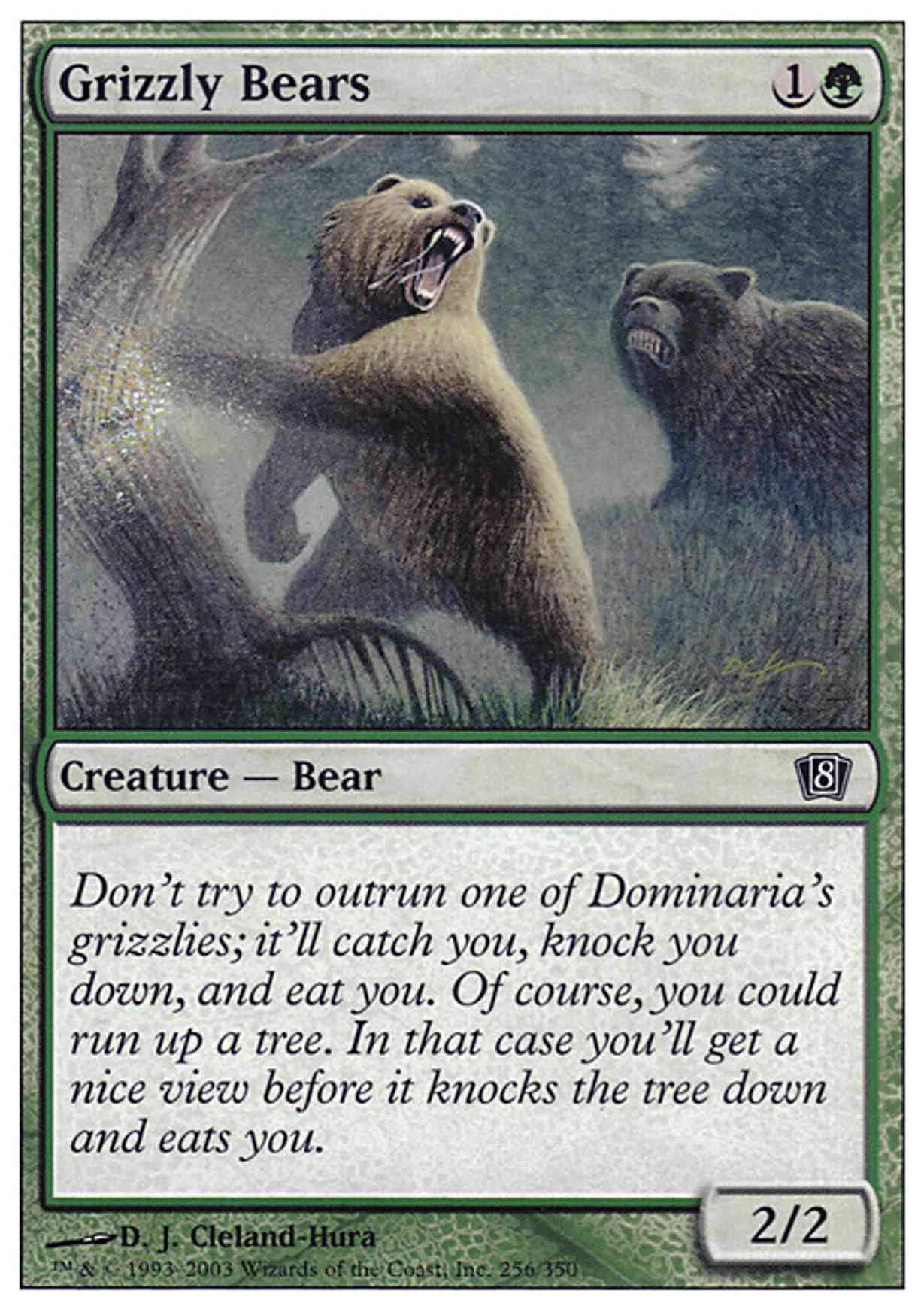 Grizzly Bears Price from mtg Eighth Edition