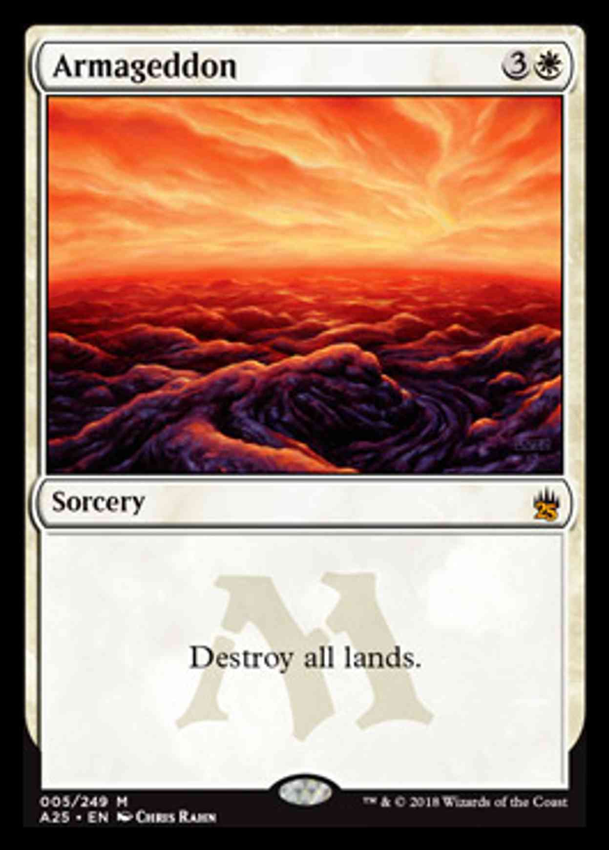 Armageddon Price from mtg Masters 25