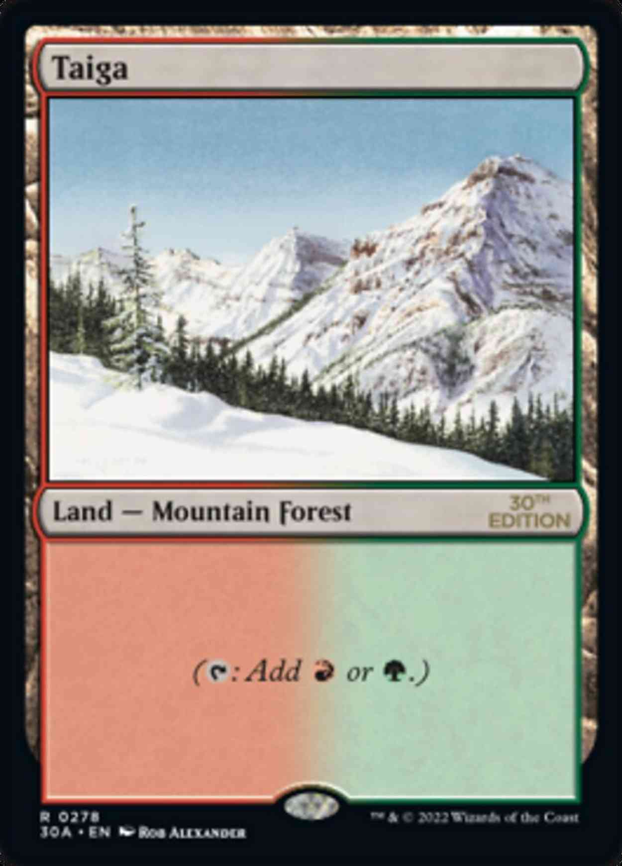 Taiga Price from mtg 30th Anniversary Edition