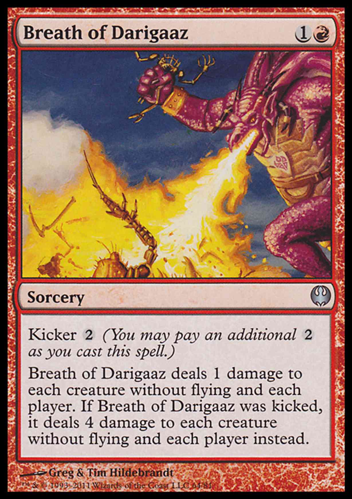 Breath of Darigaaz Price from mtg Duel Decks: Knights vs. Dragons