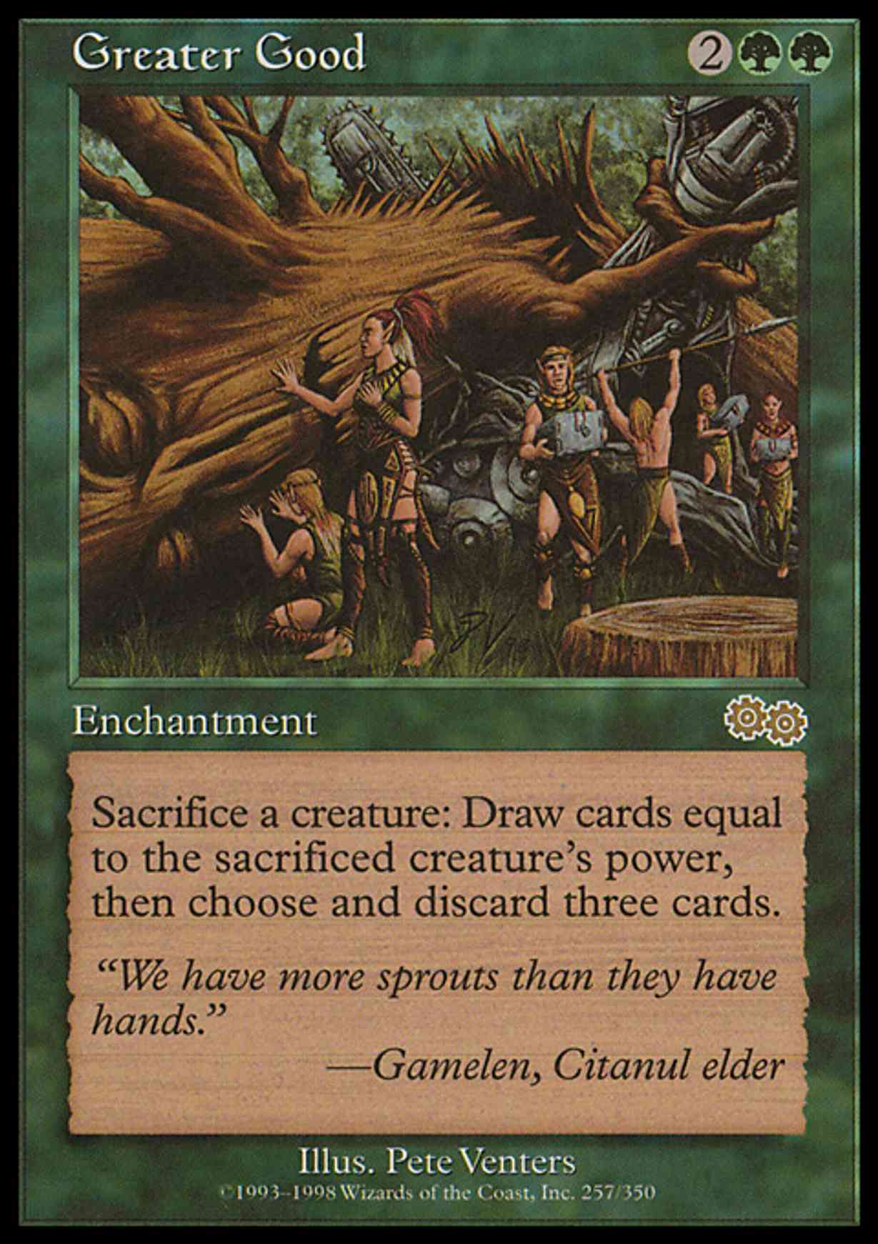 Greater Good Price from mtg Urza's Saga