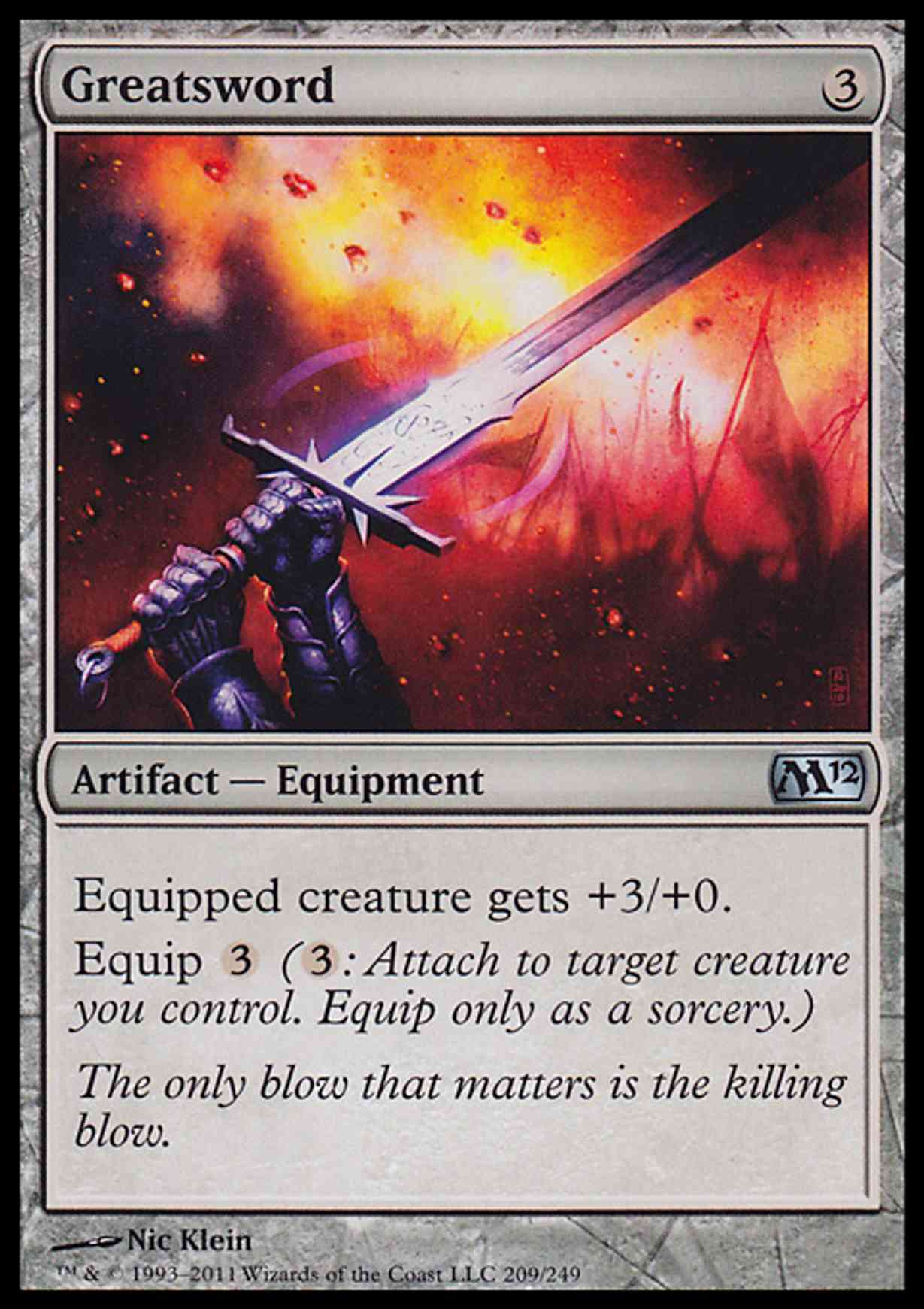 Greatsword Price from mtg Magic 2012