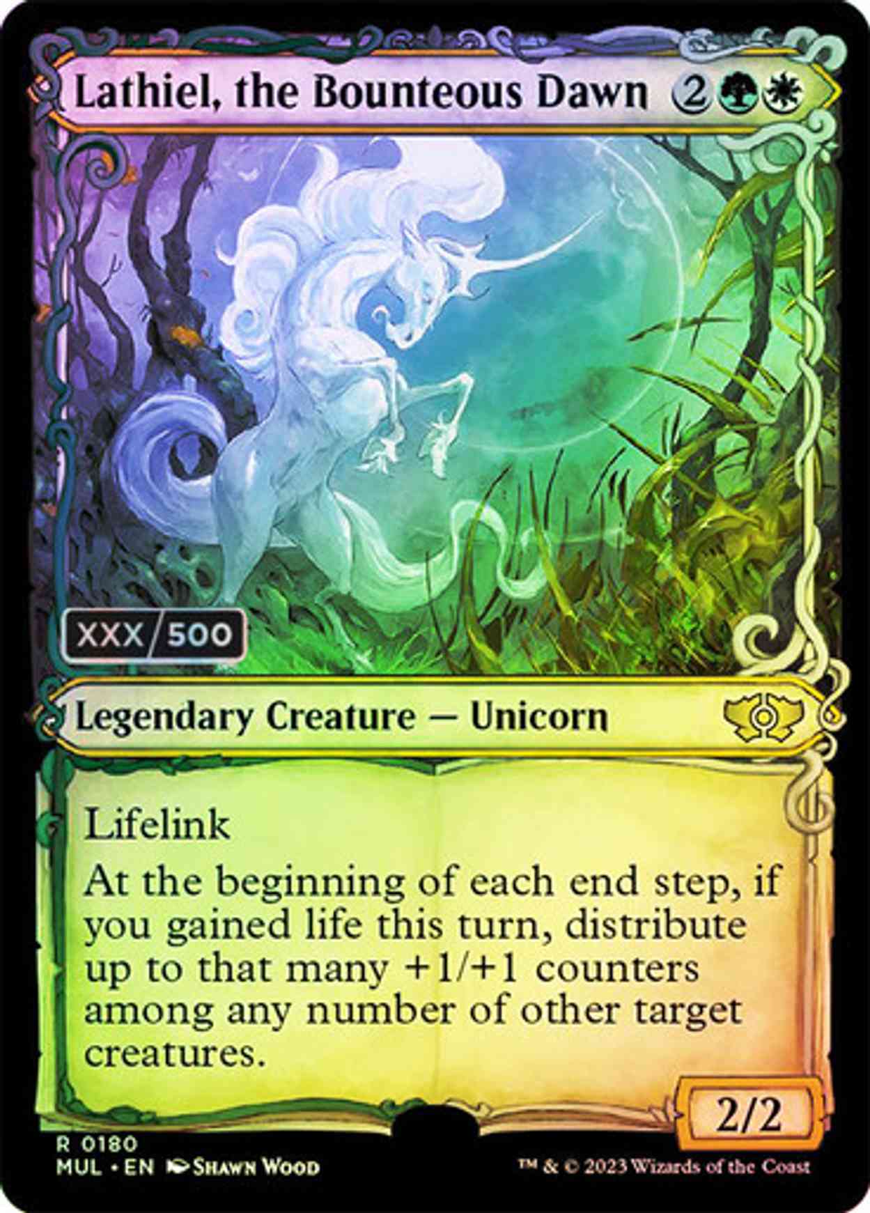 Lathiel, the Bounteous Dawn (Serialized) Price from mtg Multiverse Legends