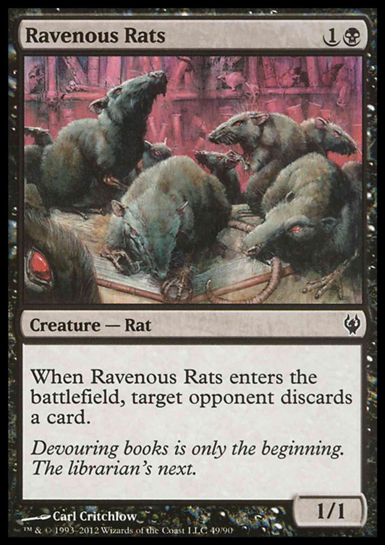 Ravenous Rats Price from mtg Duel Decks: Izzet vs. Golgari