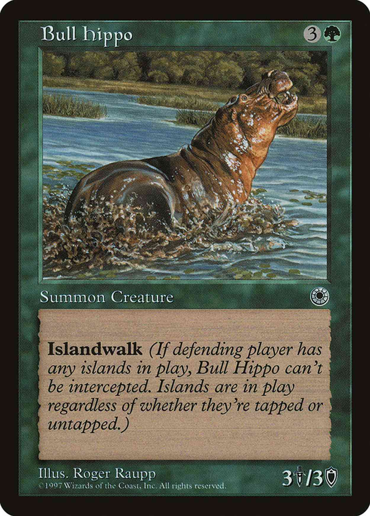 Bull Hippo (Reminder Text) Price from mtg Portal