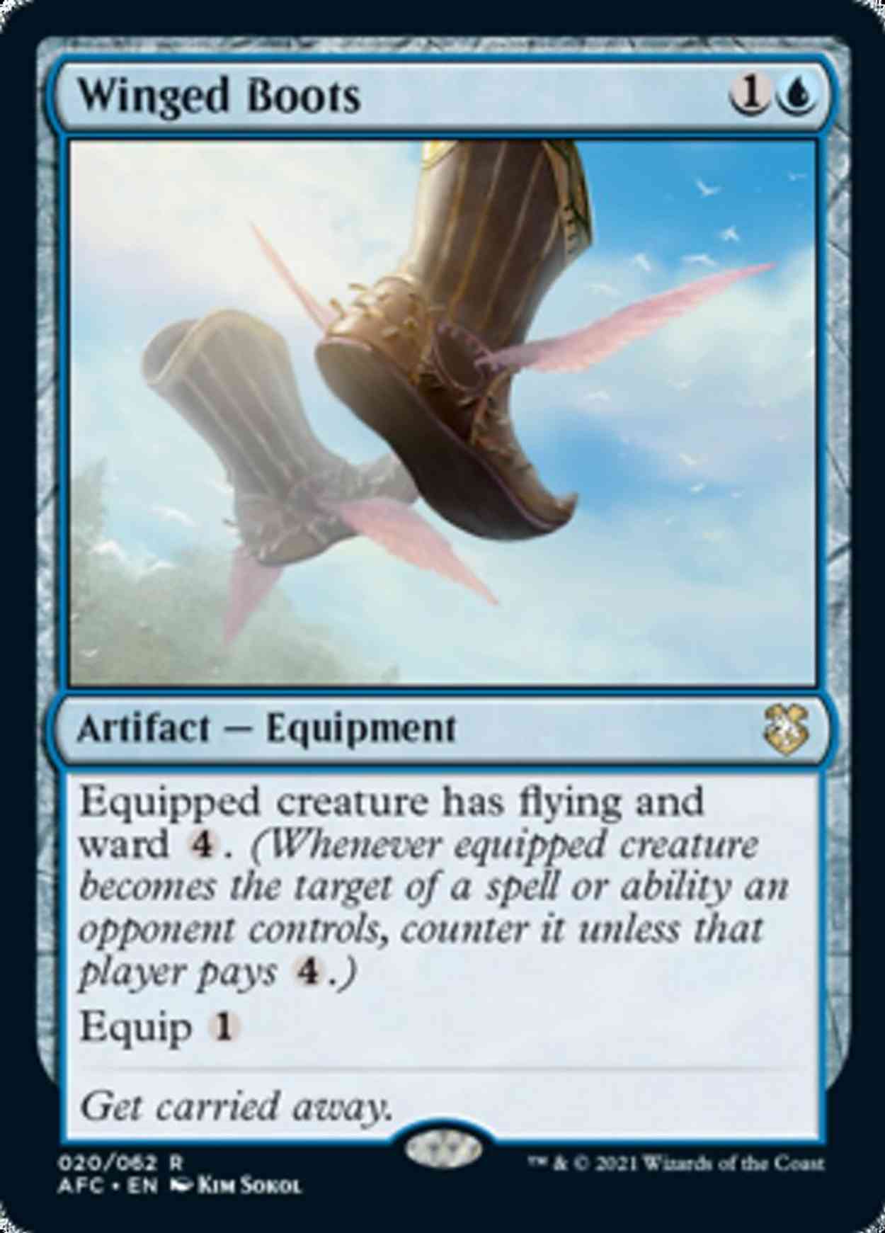 Winged Boots Price from mtg Forgotten Realms Commander