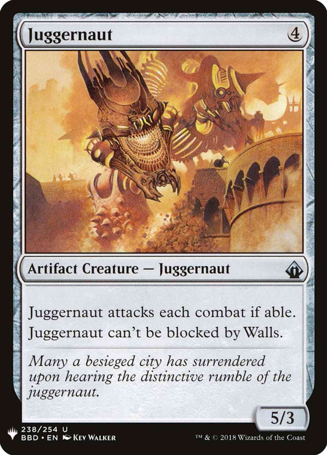 Juggernaut Price from mtg Mystery Booster