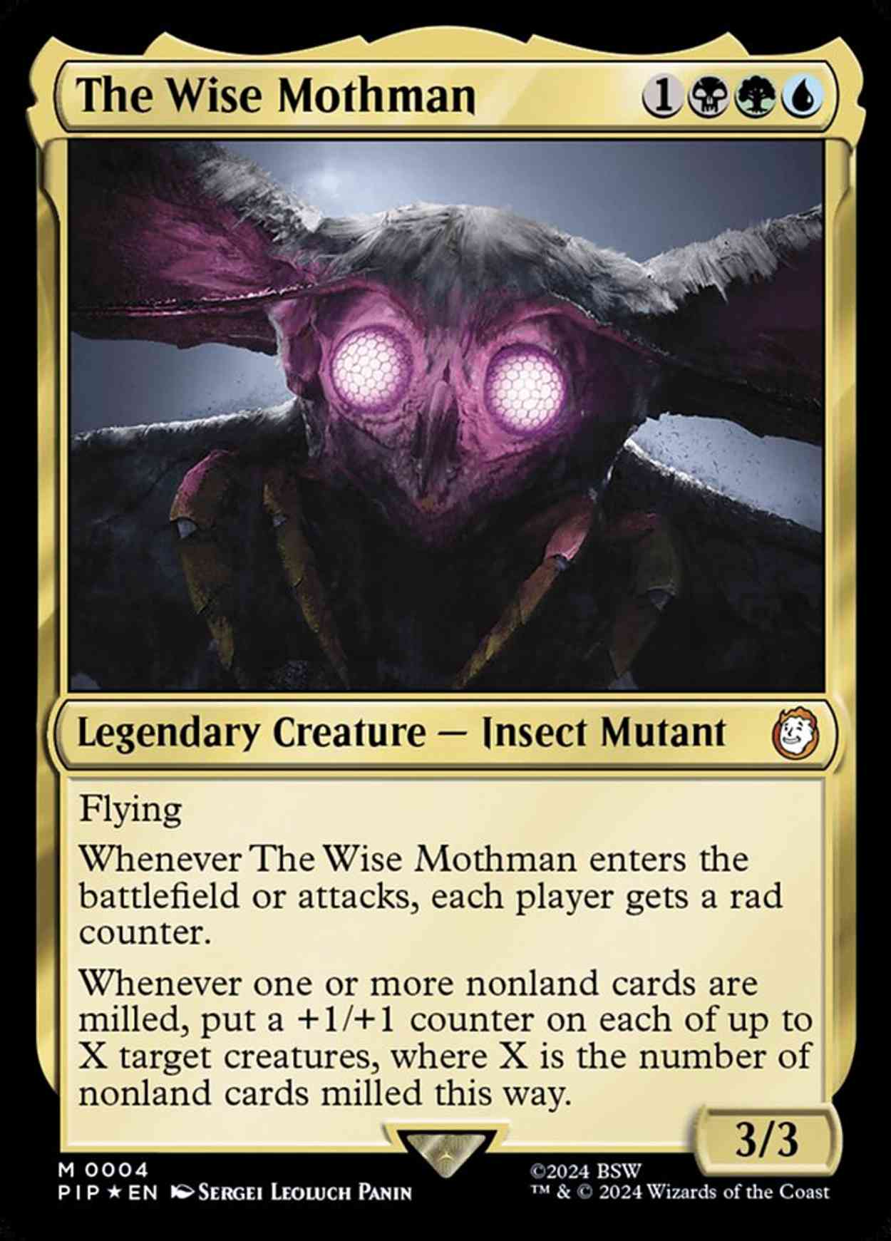 The Wise Mothman Price from mtg Universes Beyond: Fallout